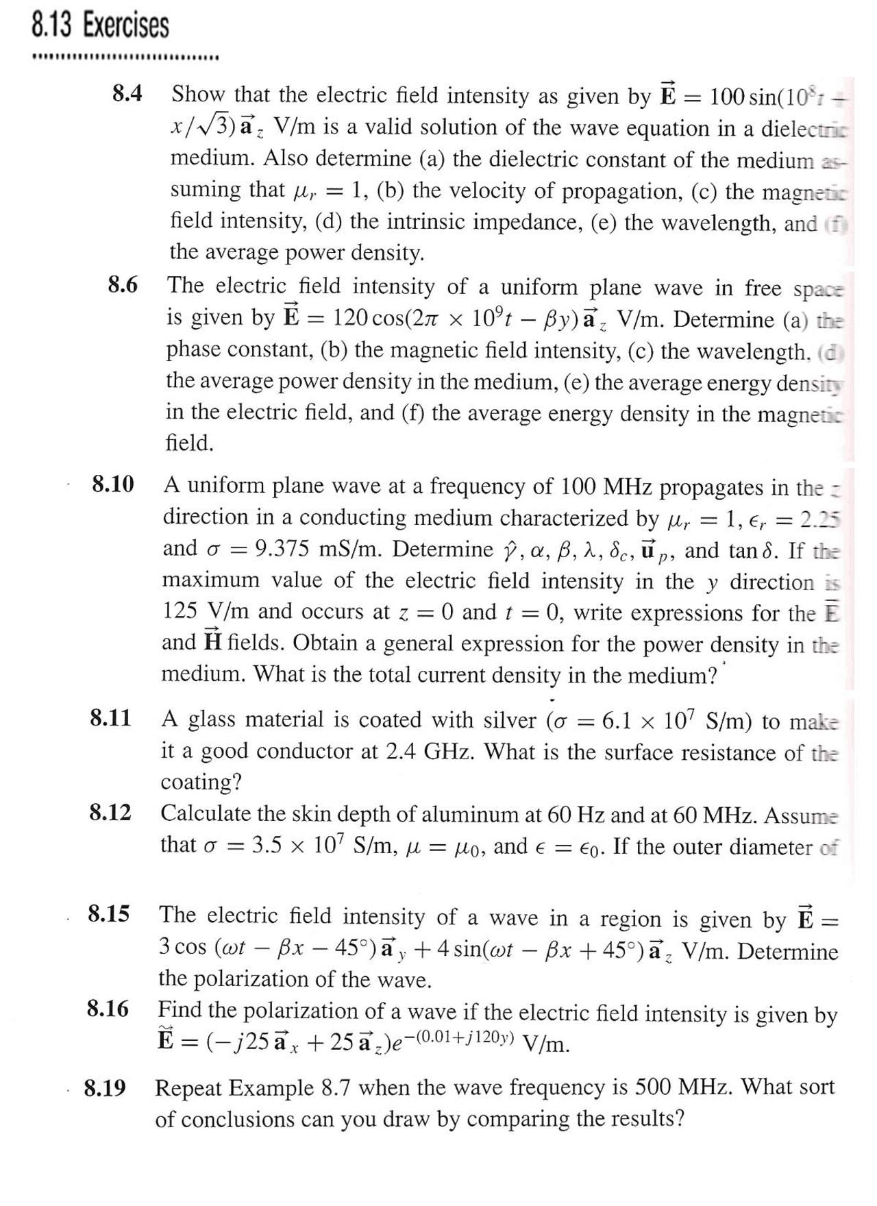 Practice Questions For Exam Electromagnetic Waves And Transmission