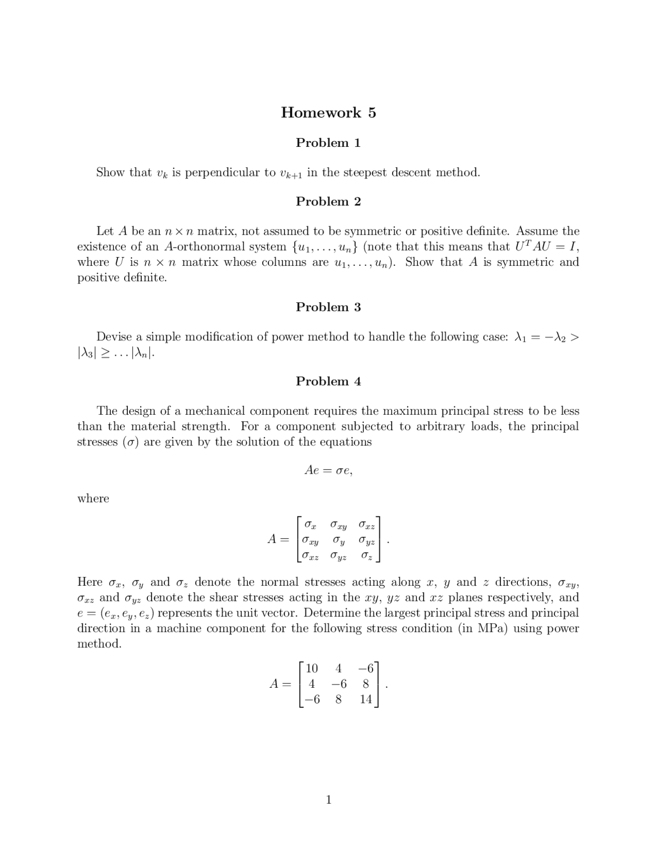 Problems To Homework 1 Numerical Analysis Math 609 Docsity