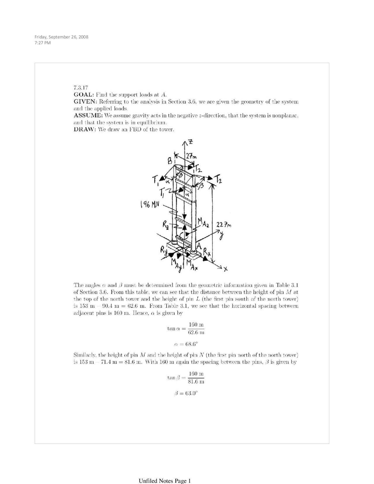 Notes on Geometric System - Aero Engineering Mechanics | AERO 211 - Docsity