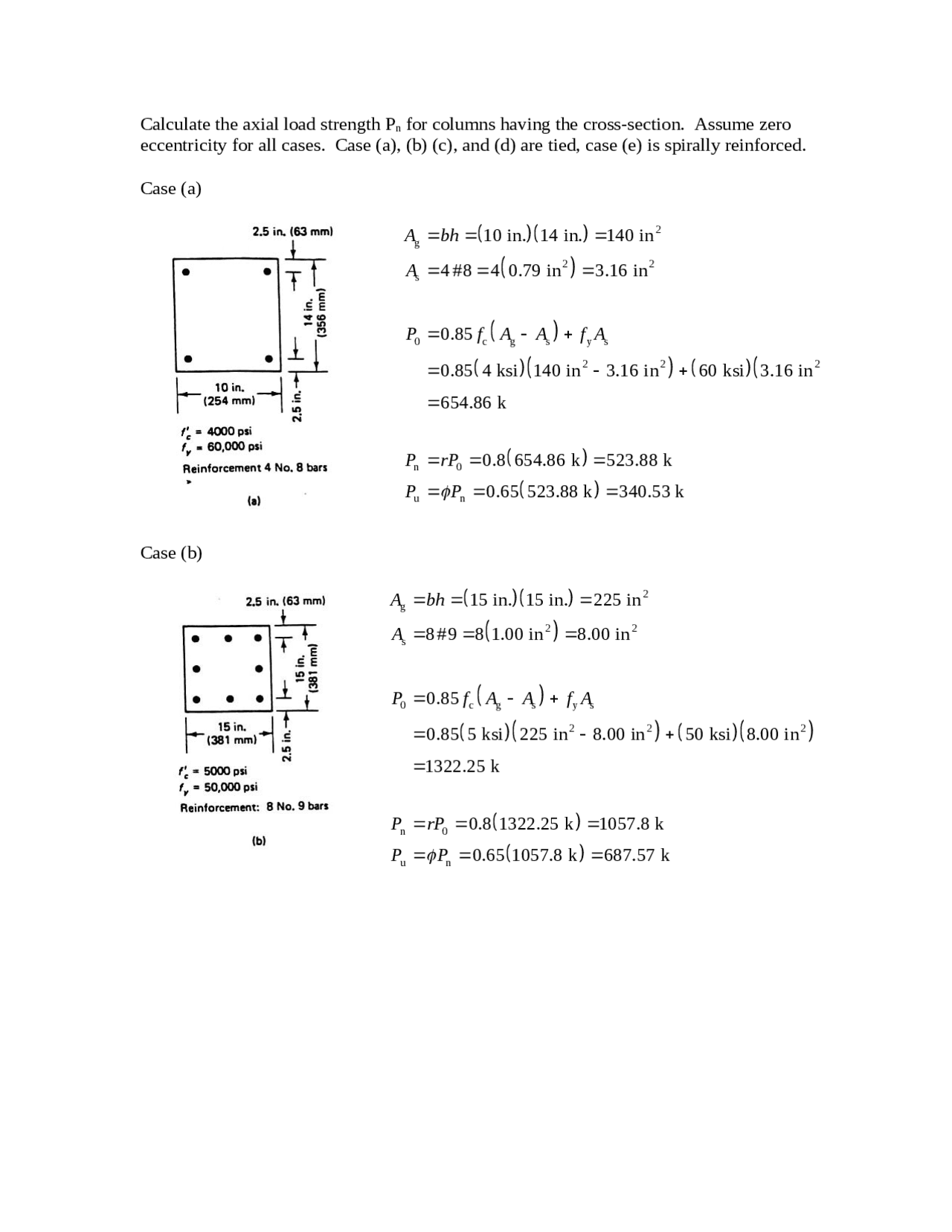 Problems With Solutions For Structure Concrete Design Cven 444