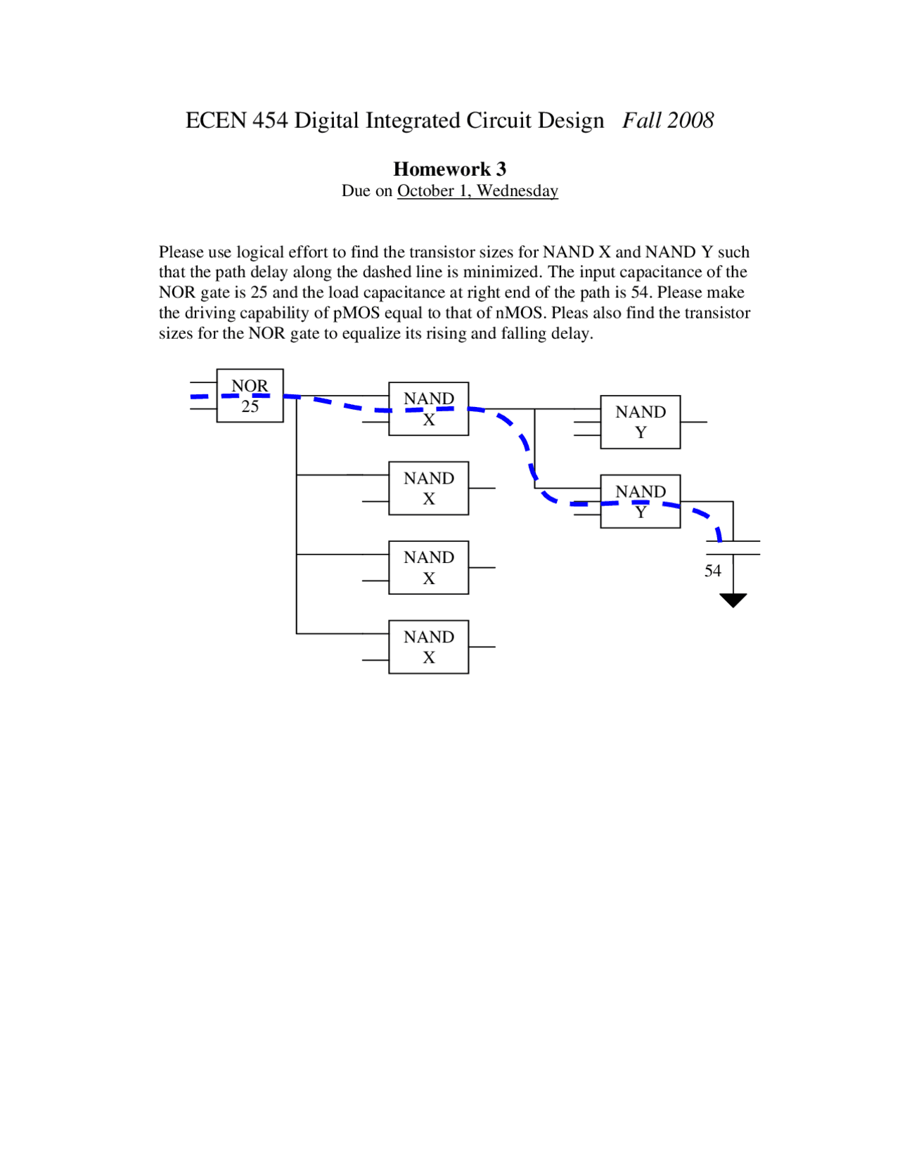 Homework 3 Digital Integrated Circuit Design Ecen 454 Docsity