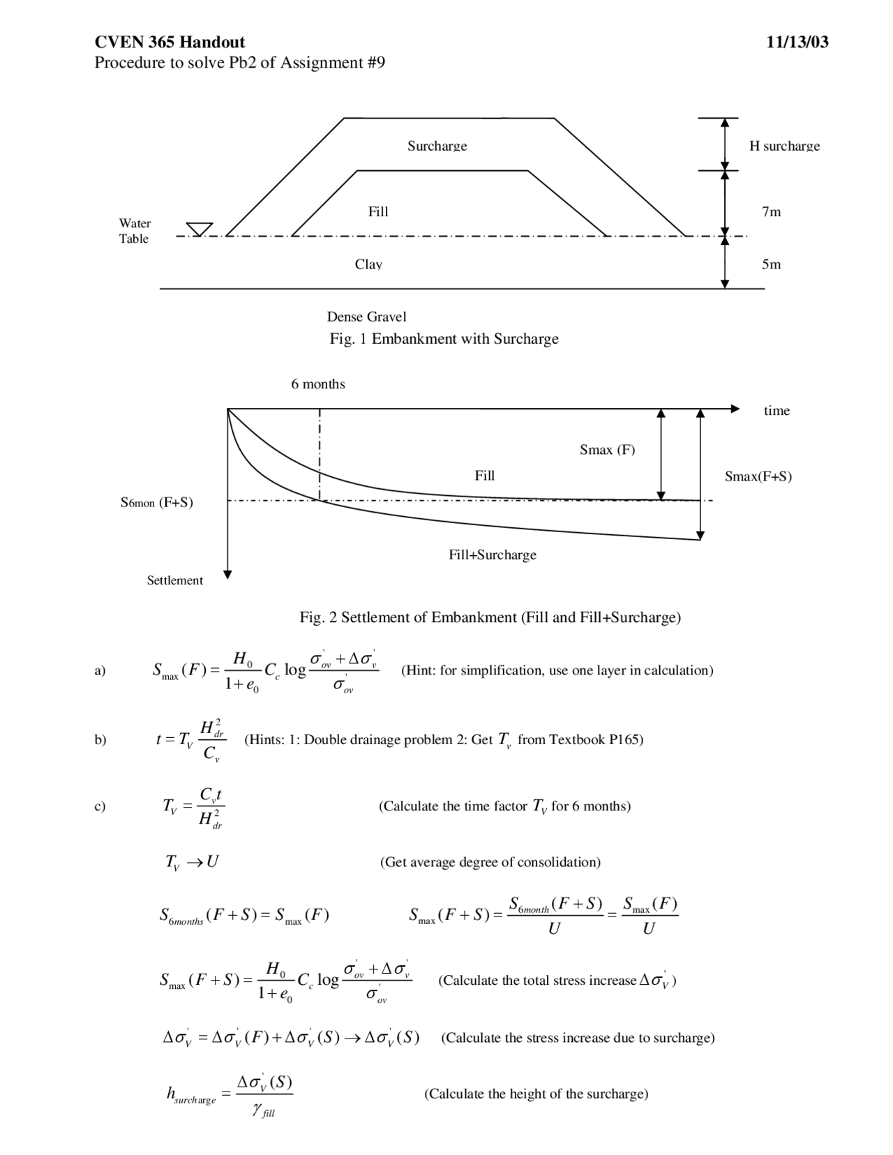Introduction To Geotechnical Engineering Assignment 9 Cven 365