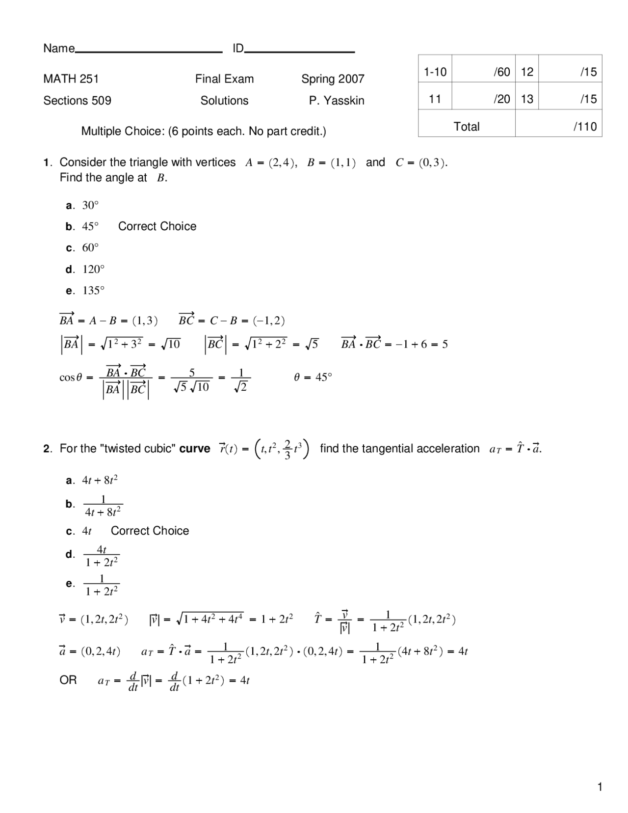 13 Questions With Solution Of Engineering Math Iii Final Exam Math