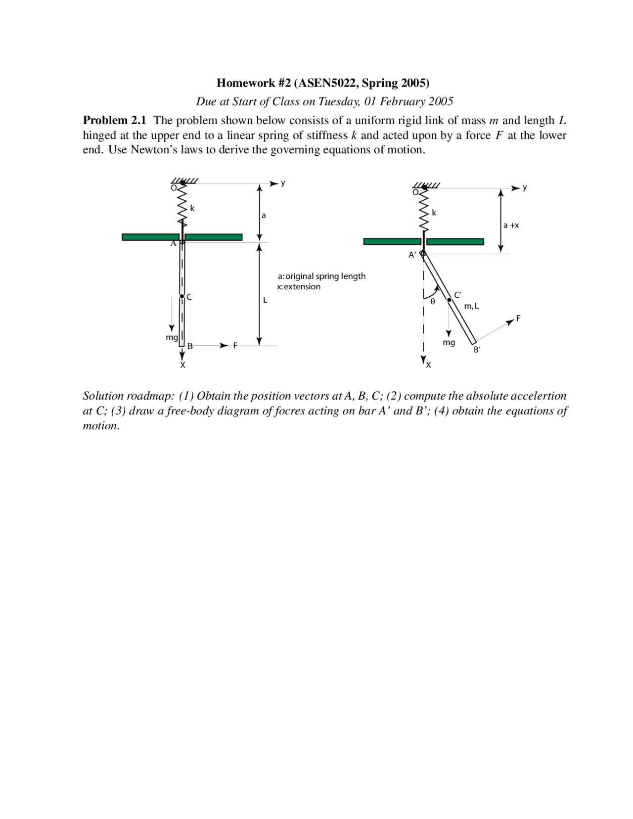 Dynamics Of Aerospace Structures Homework 2 Solutions Asen 5022