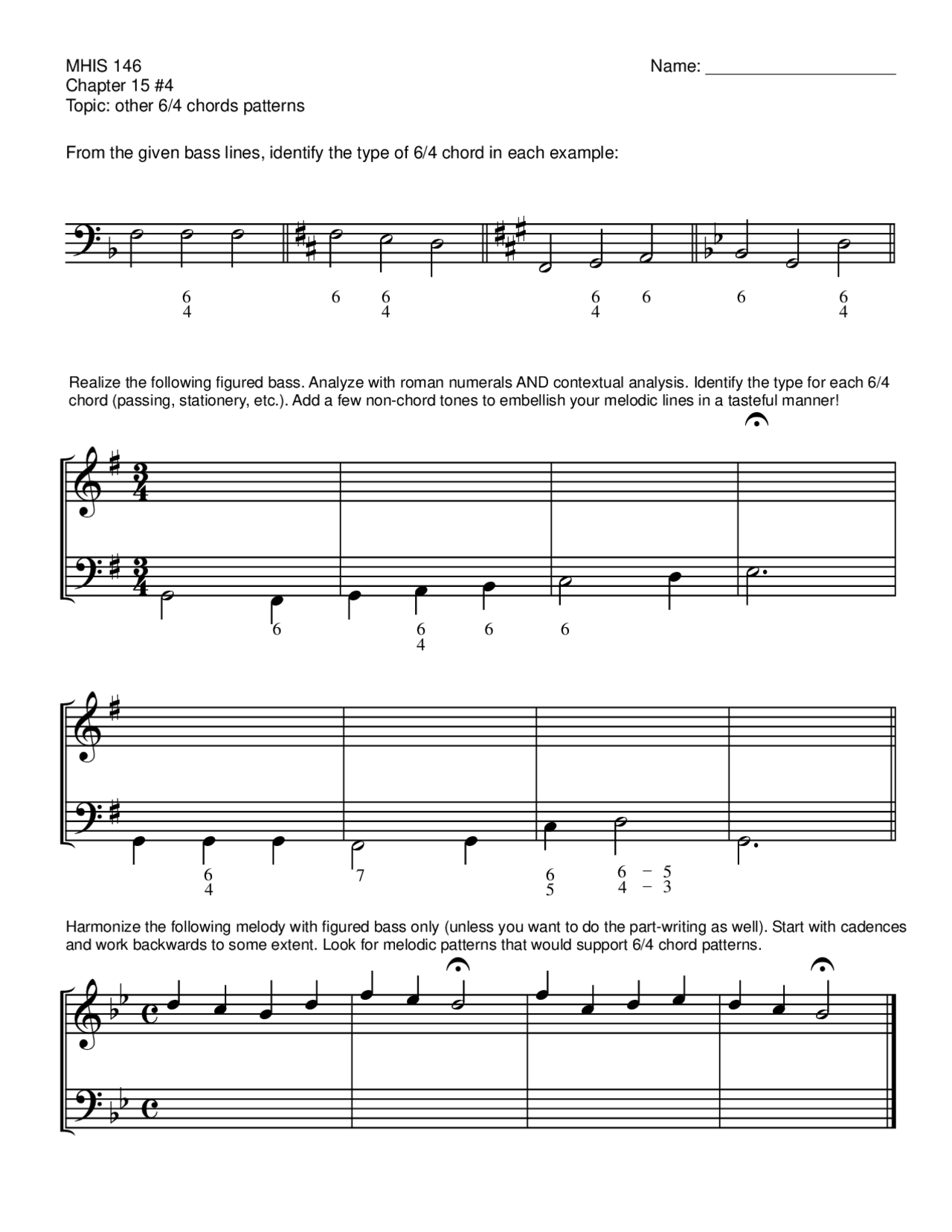 4 Figures On Chord Pattern Assignment 4 Mhis 146 Docsity