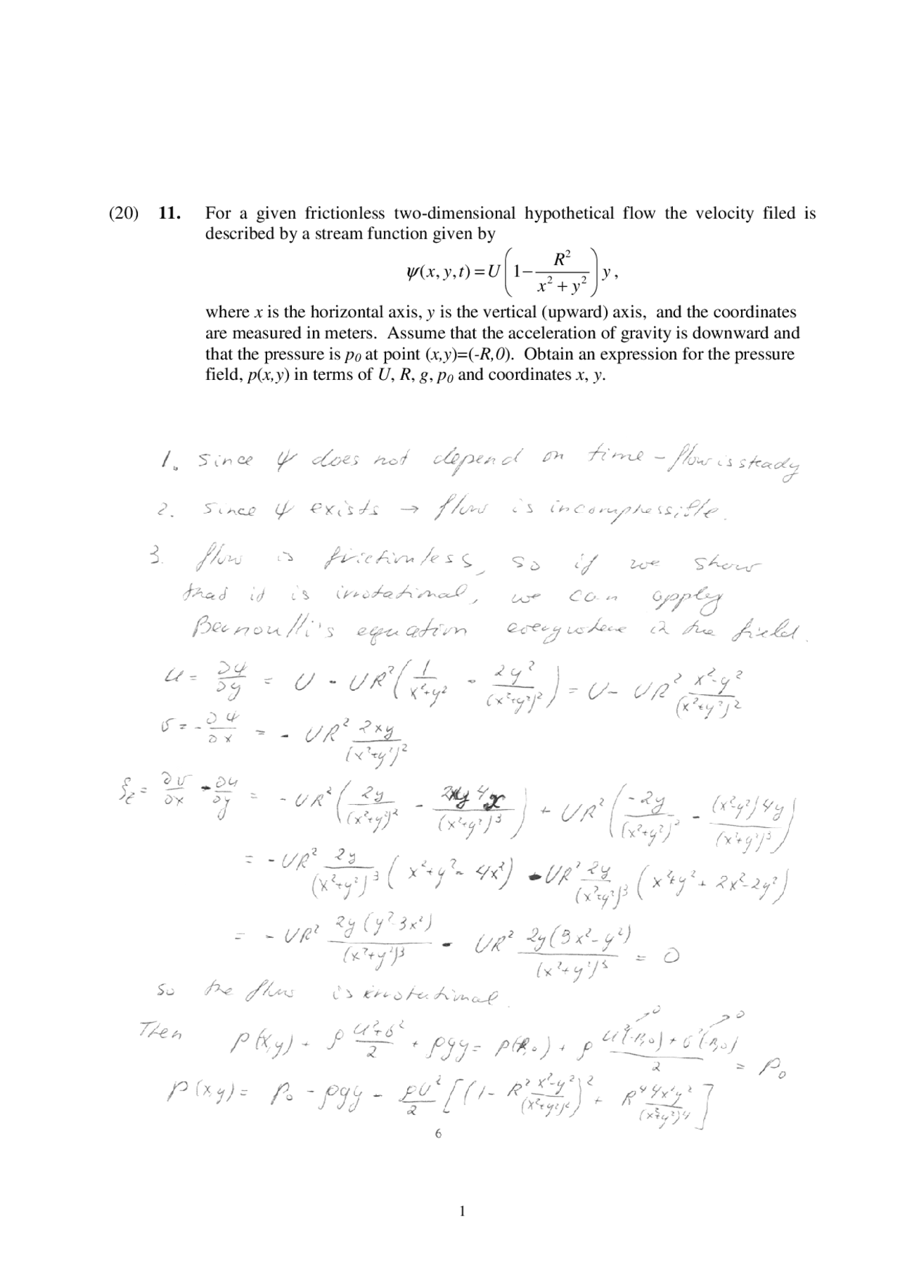 Apply Bernoulli's Equation - Fluid Mechanics | MCEN 3021 - Docsity