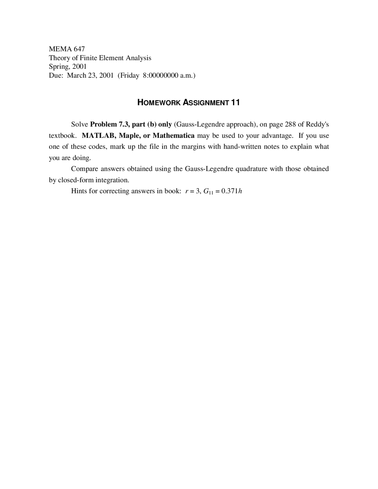 Homework 11 Questions - Theory of Partial Differential Equations | MEMA ...