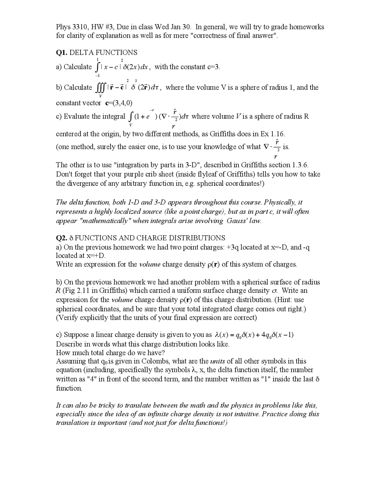 Assignment 3 Questions On Principles Of Electricity And Magnetism 1
