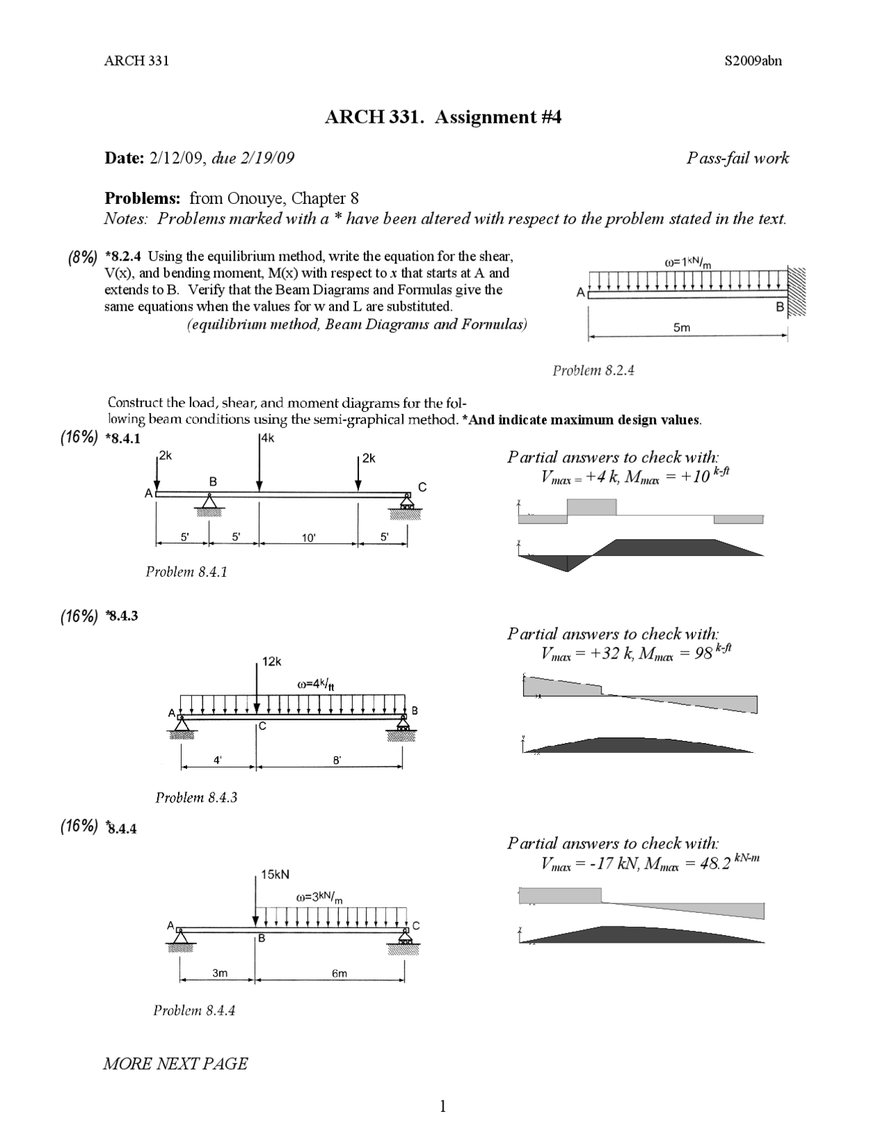 5 Questions Of Architectural Structure Assignment 4 Arch 331 Docsity