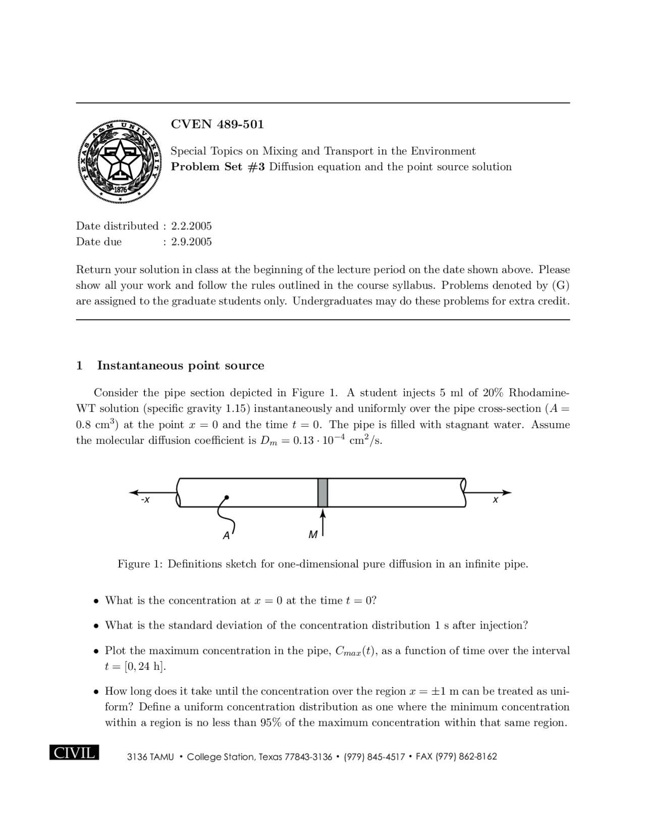 Diffusion Equation And Point Source In Source Applied Autocad Cedesign