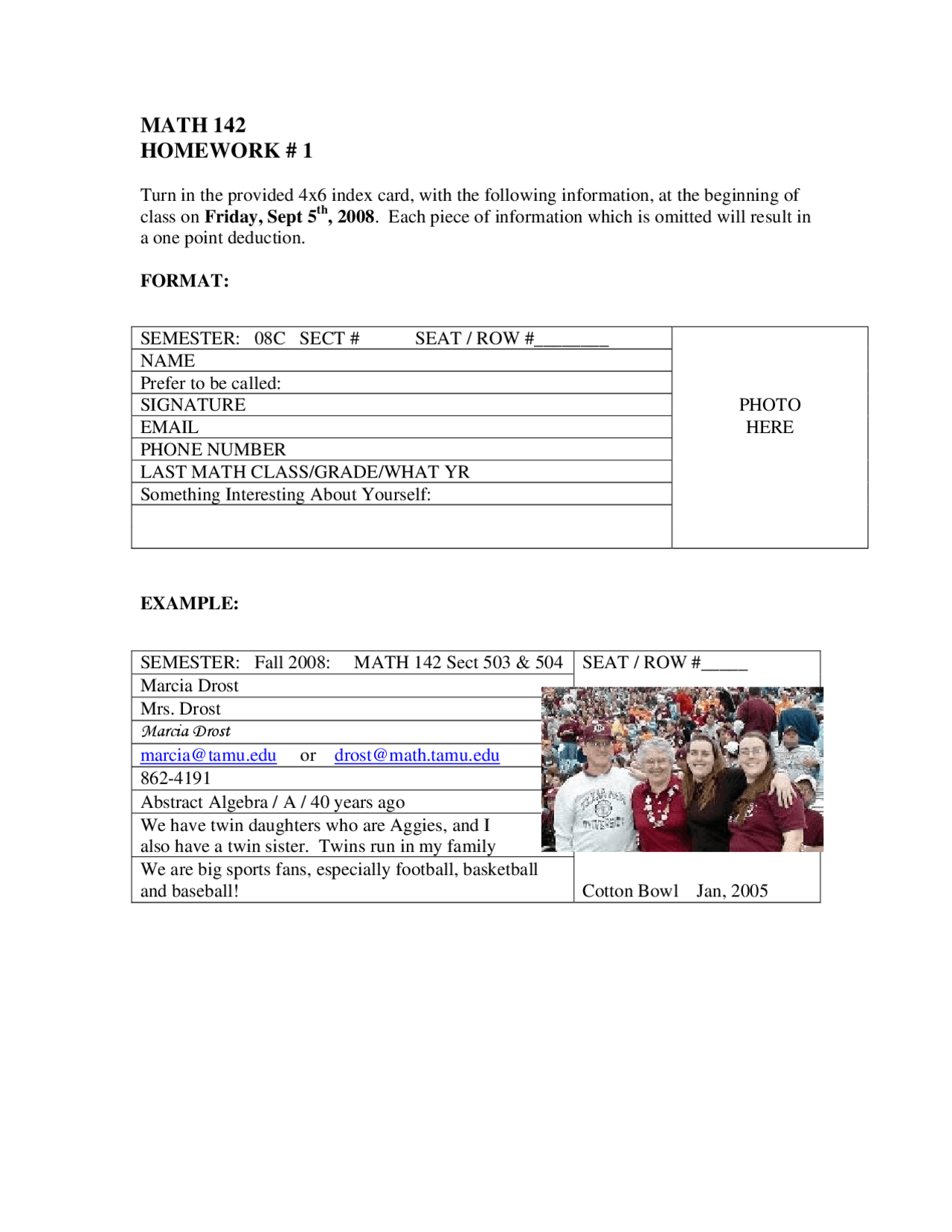 Format With Example Business Math Ii Assignment 1 Math 142 Docsity