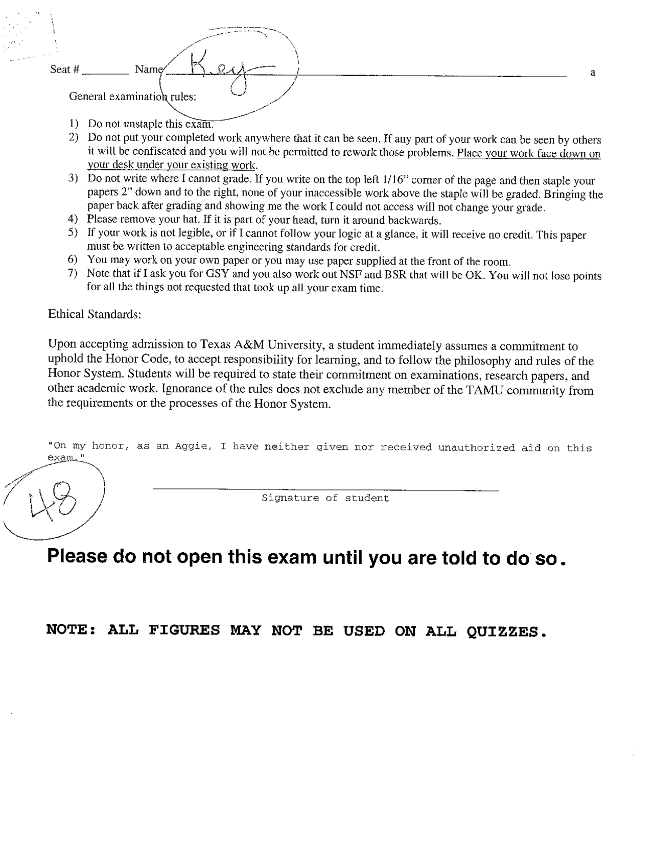 Structure Steel Design Practice Exam With Answer Key Cven 446 Docsity