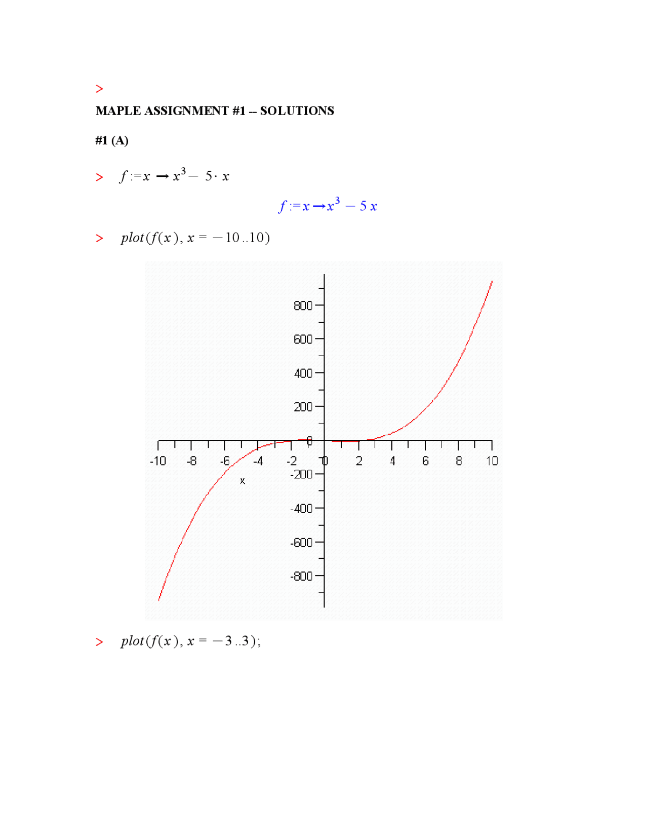 Assignment 1 Solutions Analytic Geometry And Calculus I Math 113