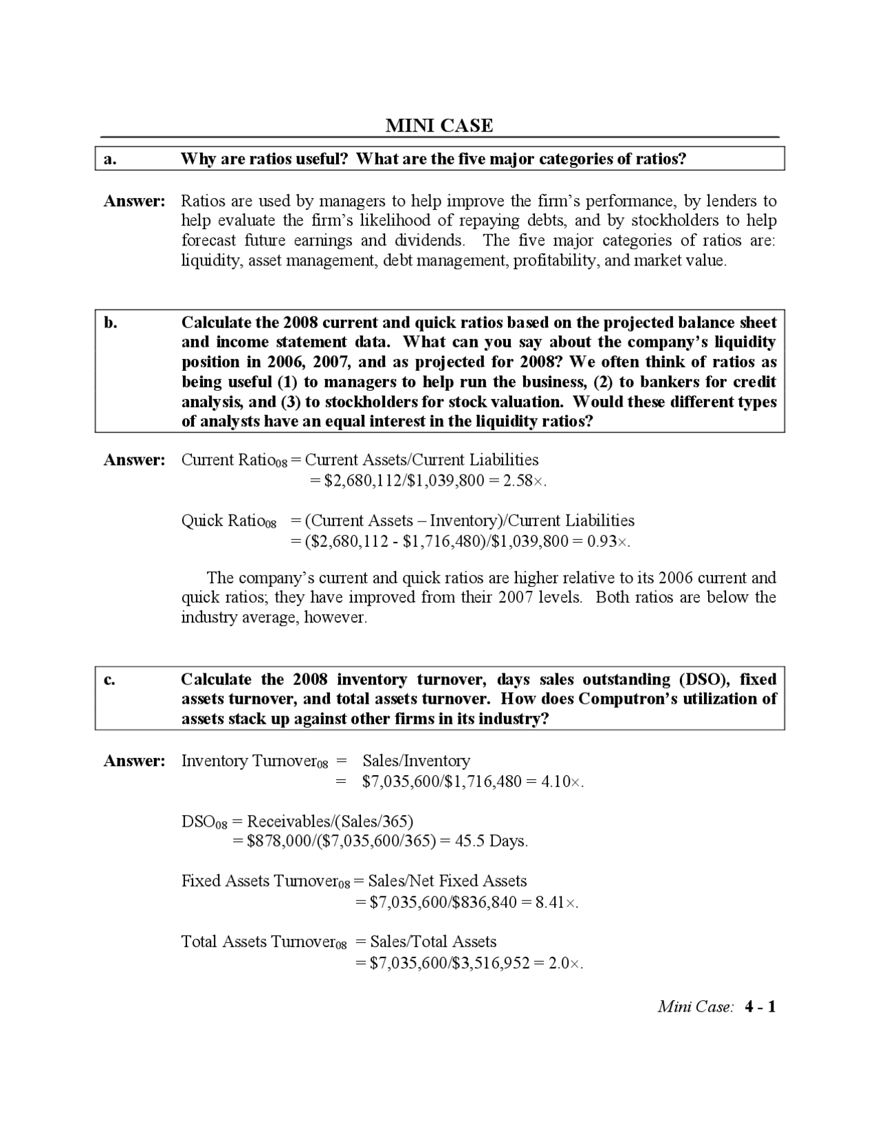Solved Assignment For Financial Management Fil 44000 Docsity