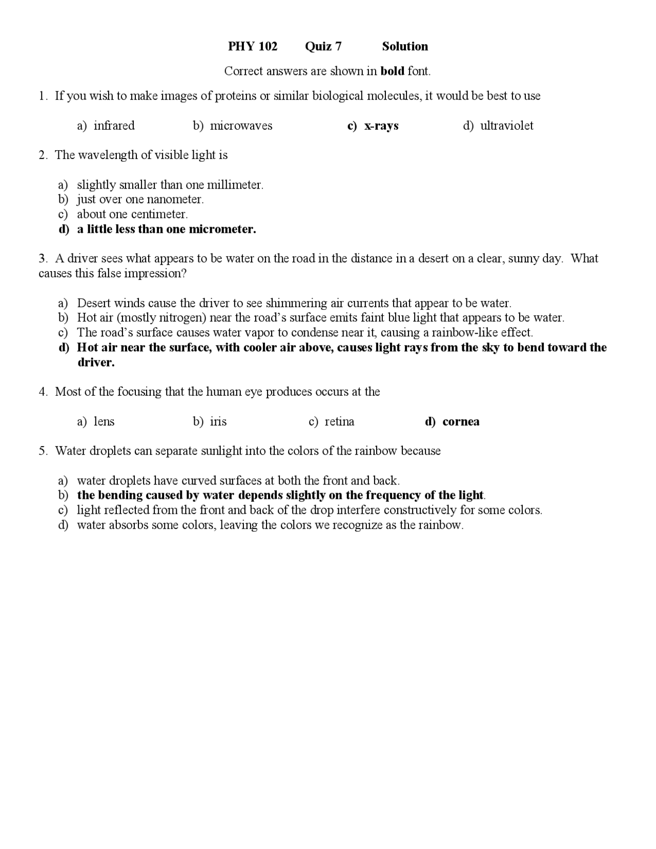 Quiz 7 With Solution For Atoms To Galaxies Phy 10200 Docsity