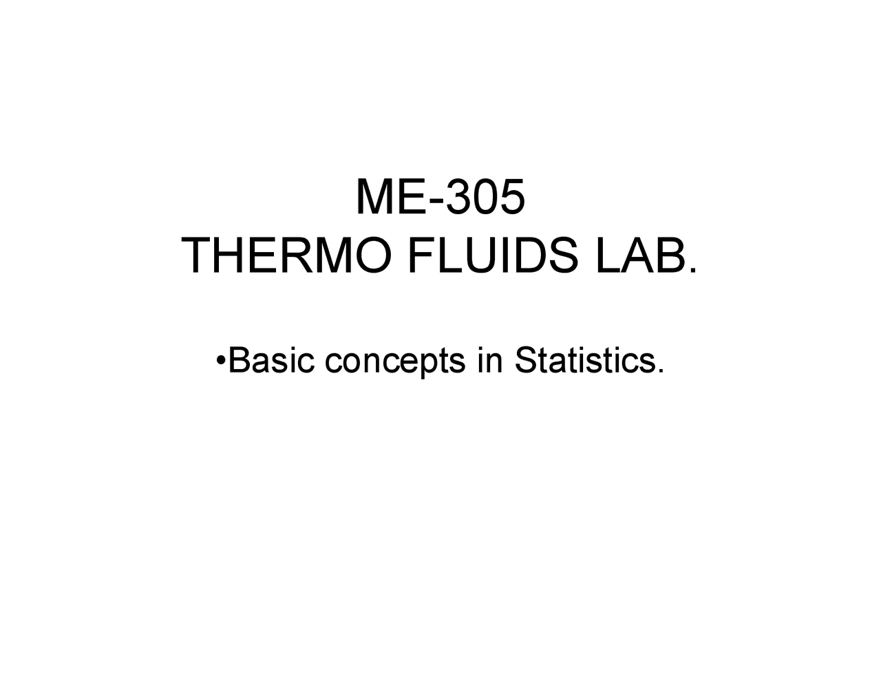 Understanding Statistical Measures in Thermo Fluids Lab | Study notes ...