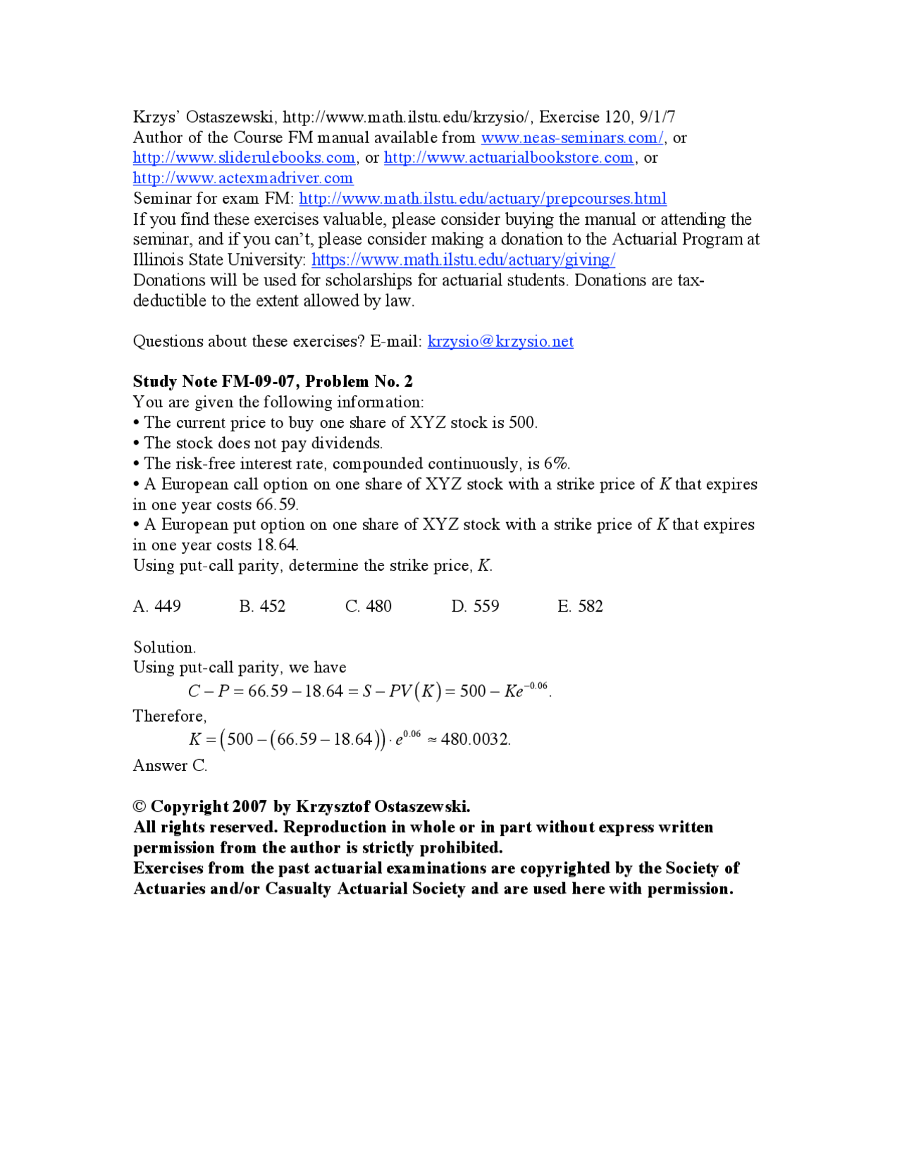 Homework Set 2 With Answer Applications Of Actuarial Principles Mat