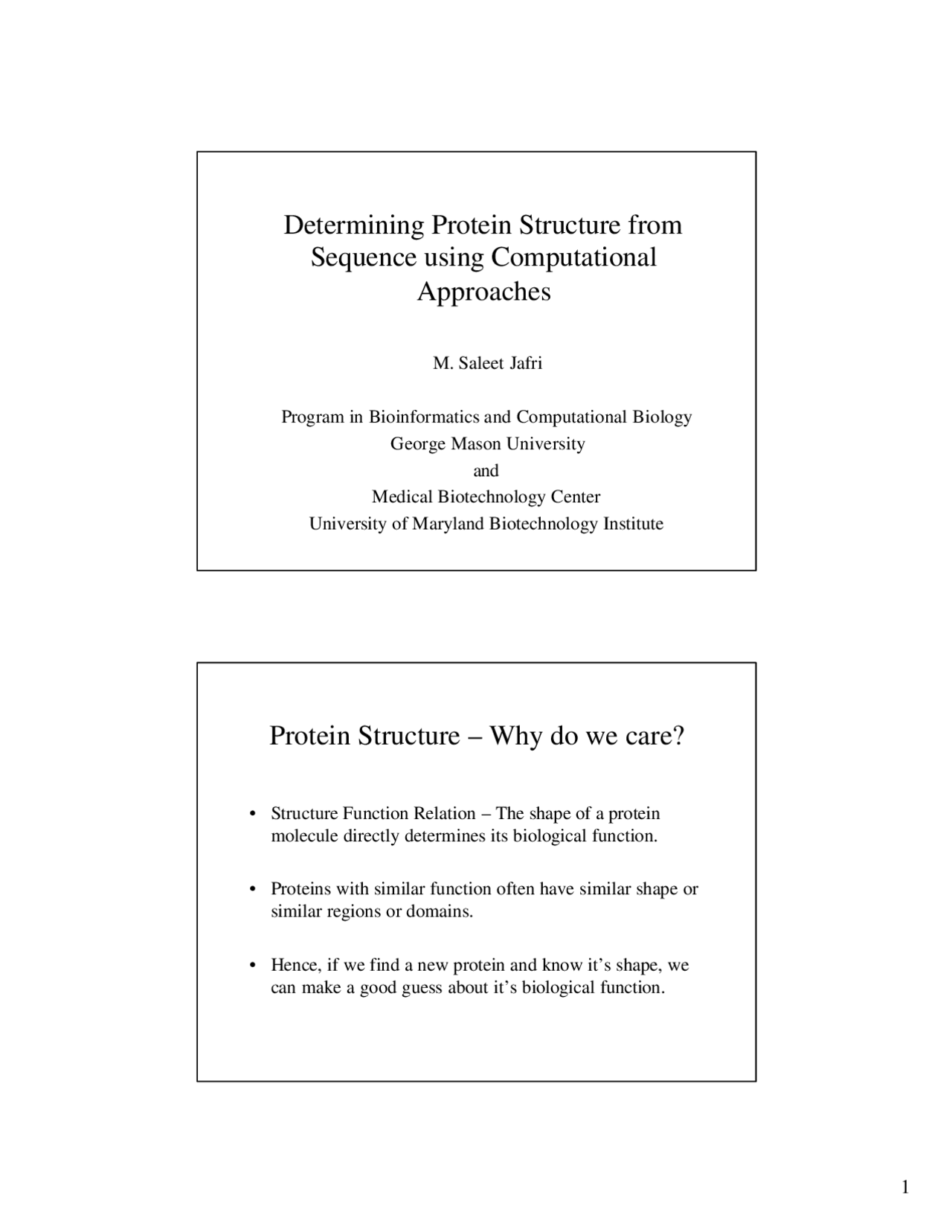 Determining Protein Structure from Sequence using Computational Approaches | BINF 730 - Docsity