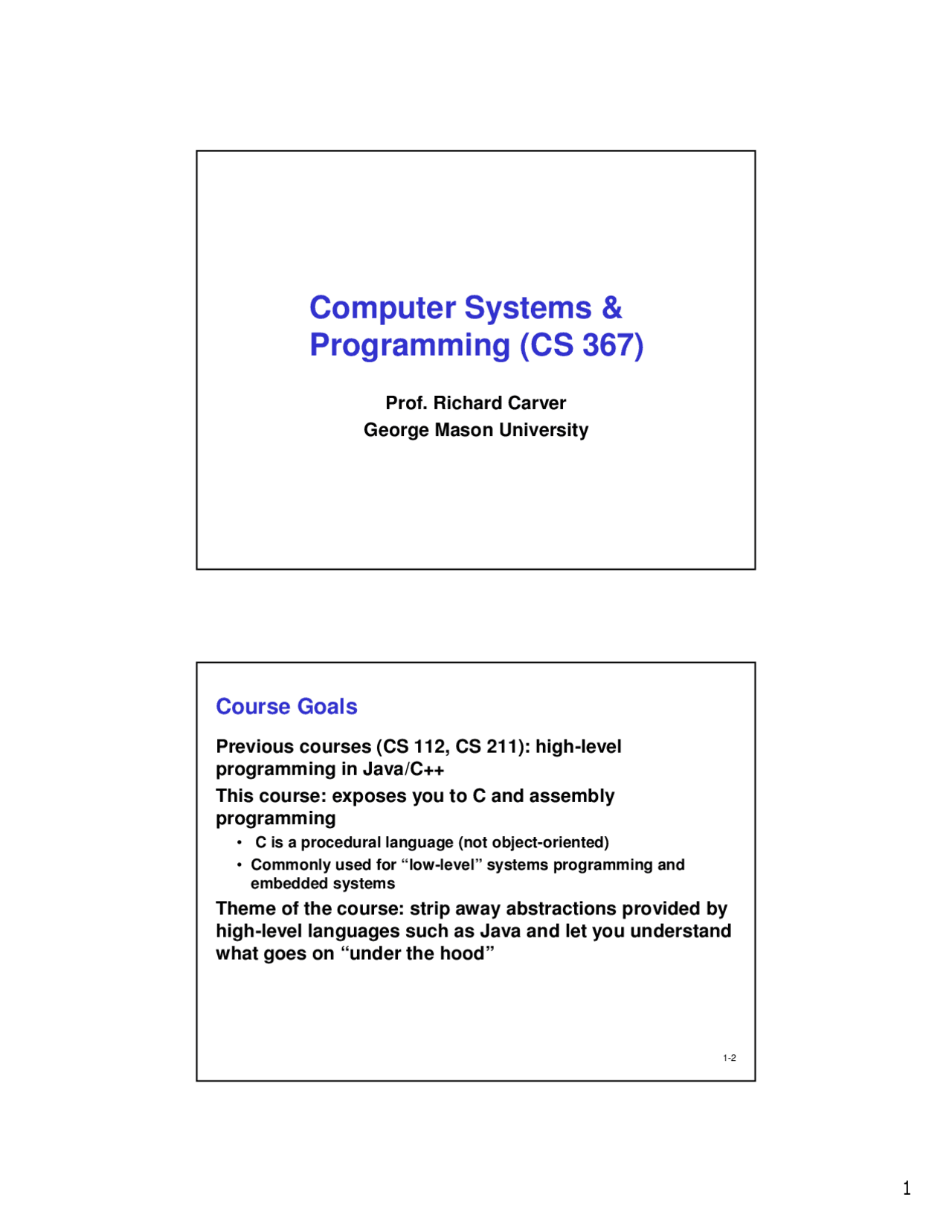 Computer Systems And Programming Lecture Slides Cs 367 Docsity 0072