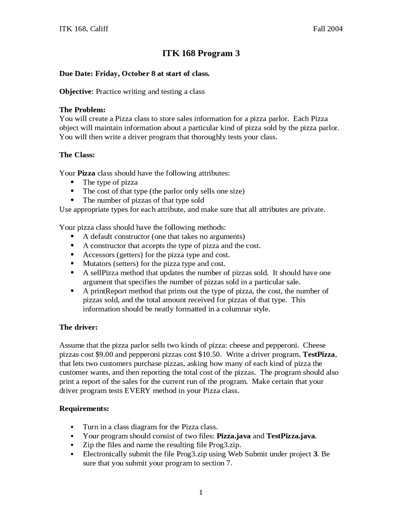 Assignment 3 Structured Problem Solving Using The Computer Itk 168