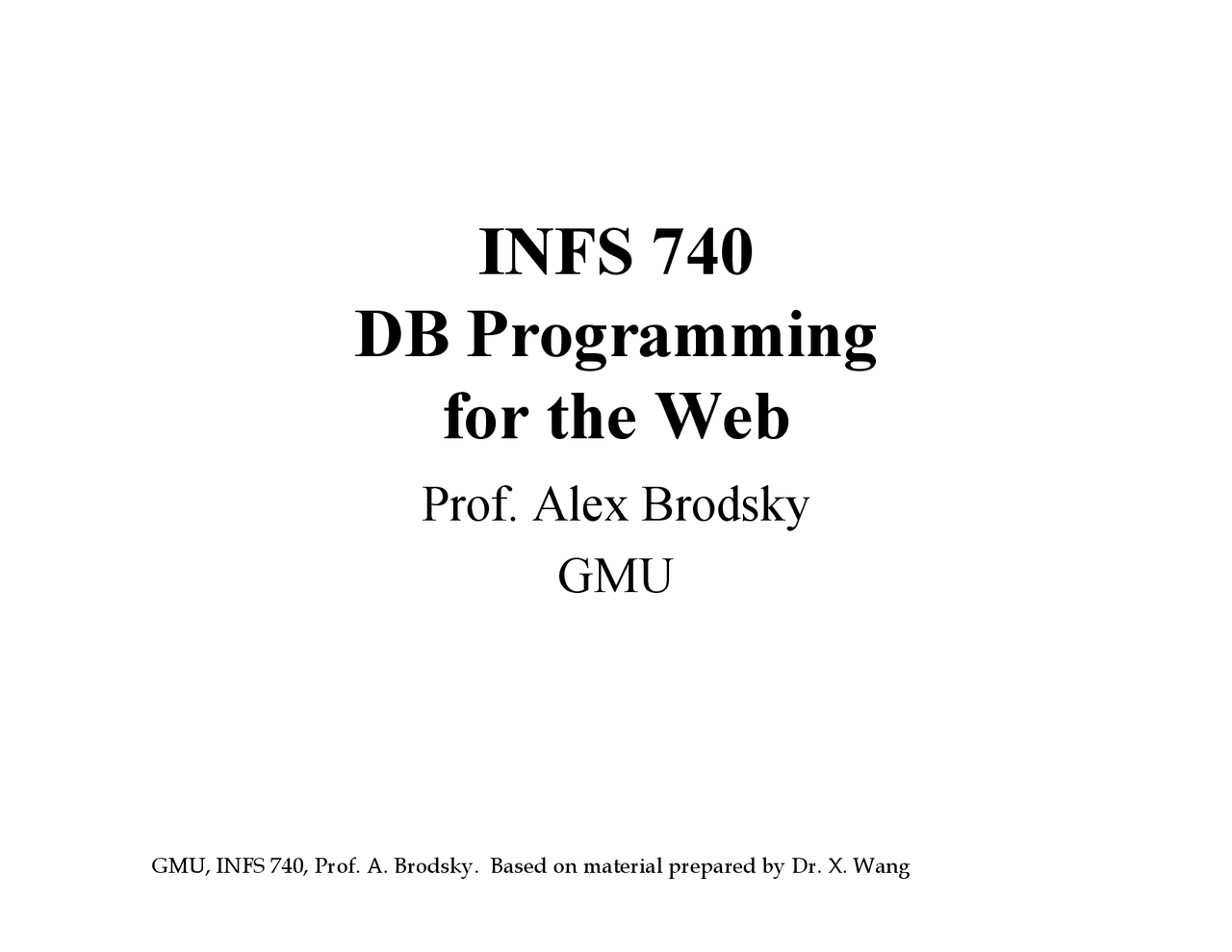 DB Programming for the Web: Understanding Transactions and Isolation Levels in JDBC - Prof ...