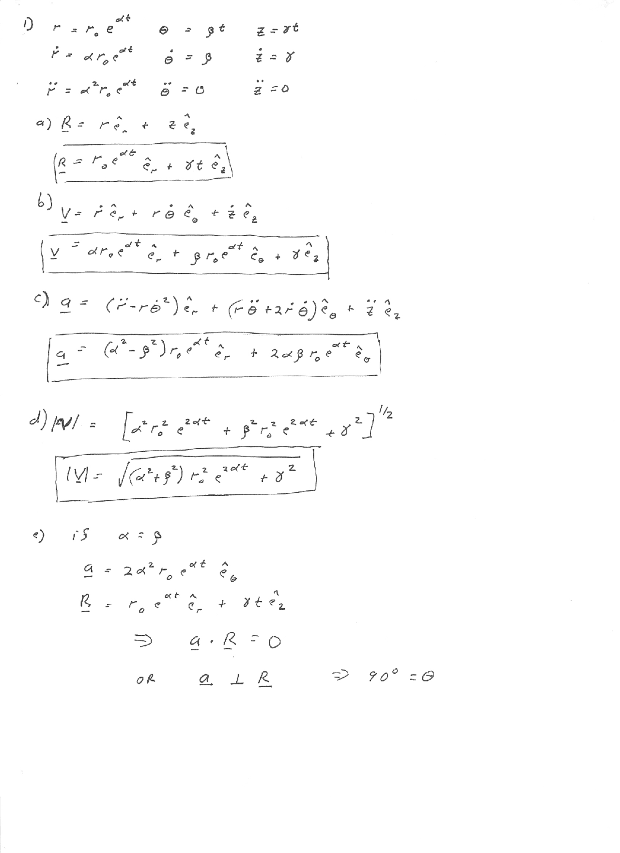Handout Notes for Exam 1 | Mechanics I | PHY 220.00 - Docsity