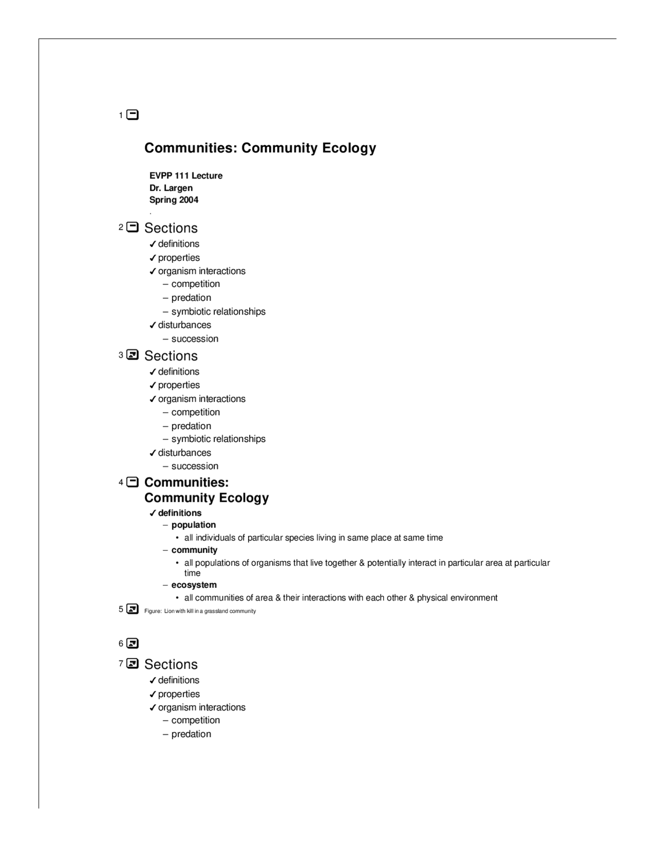 Communities Community Ecology Notes Evpp 111 Docsity