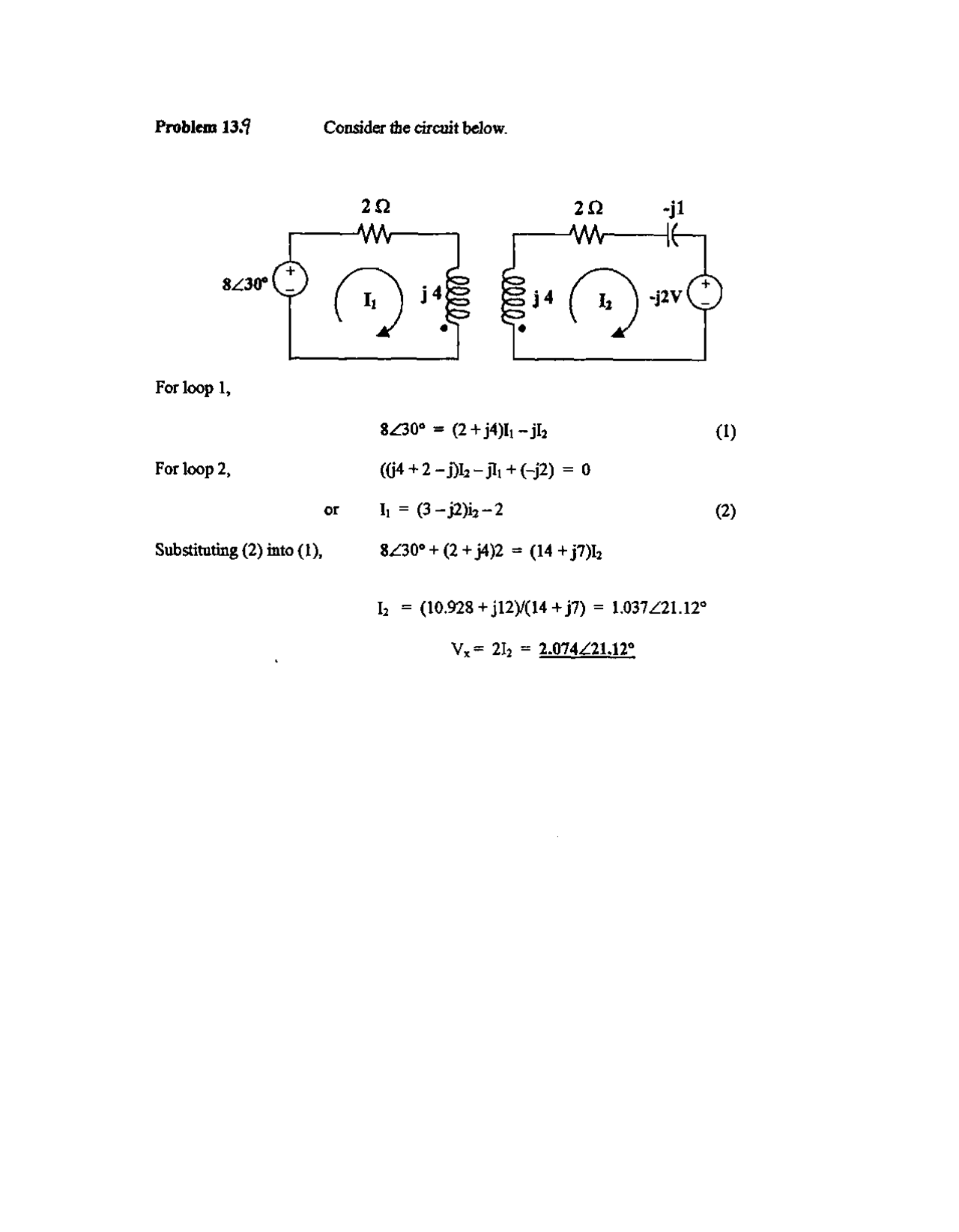 15 Solved Problems On Electric Circuit Analysis Assignment 16 Ece