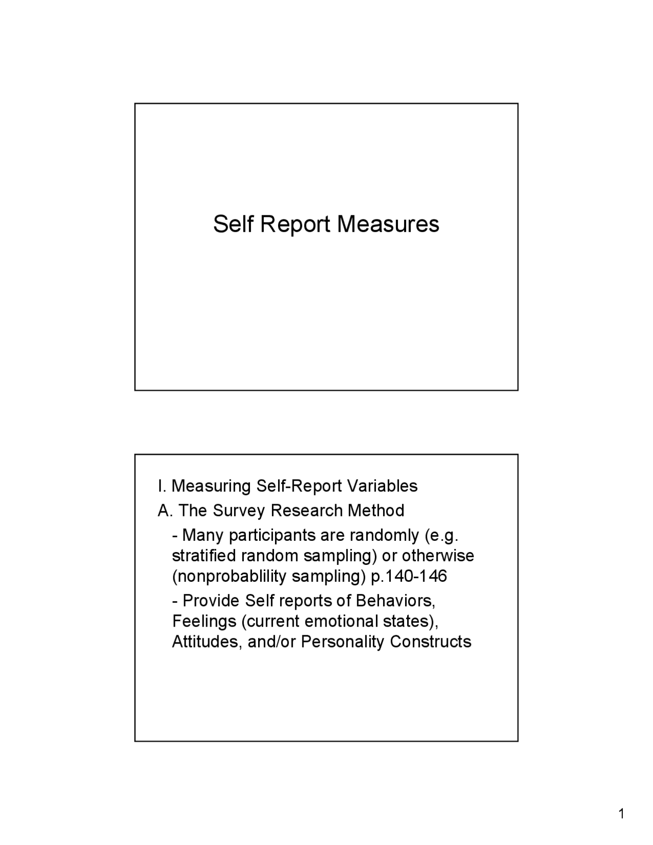 self-report-measures-lecture-slides-psyc-201-docsity