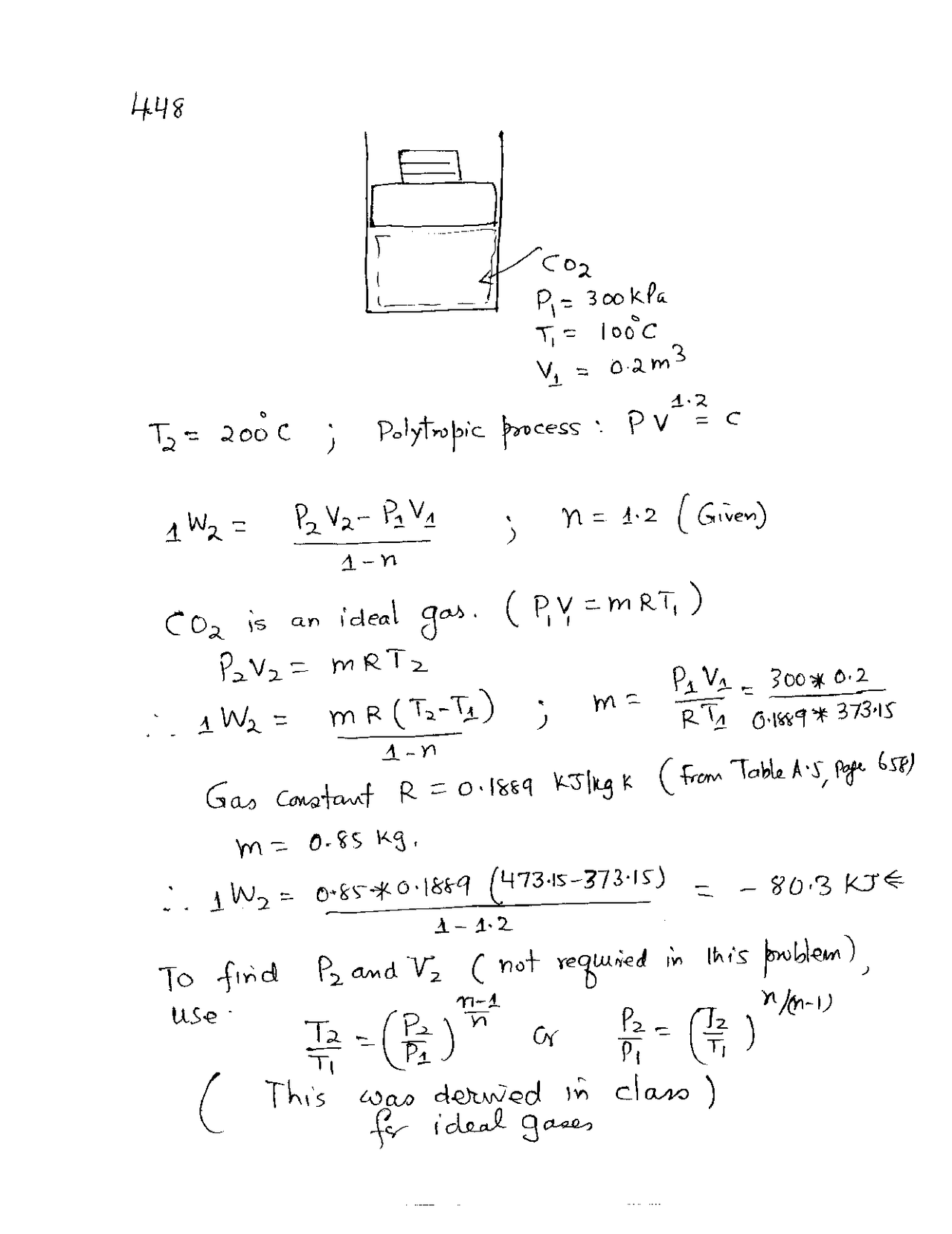 Thermodynamics I Assignment 3 With Solution Me 311 Docsity