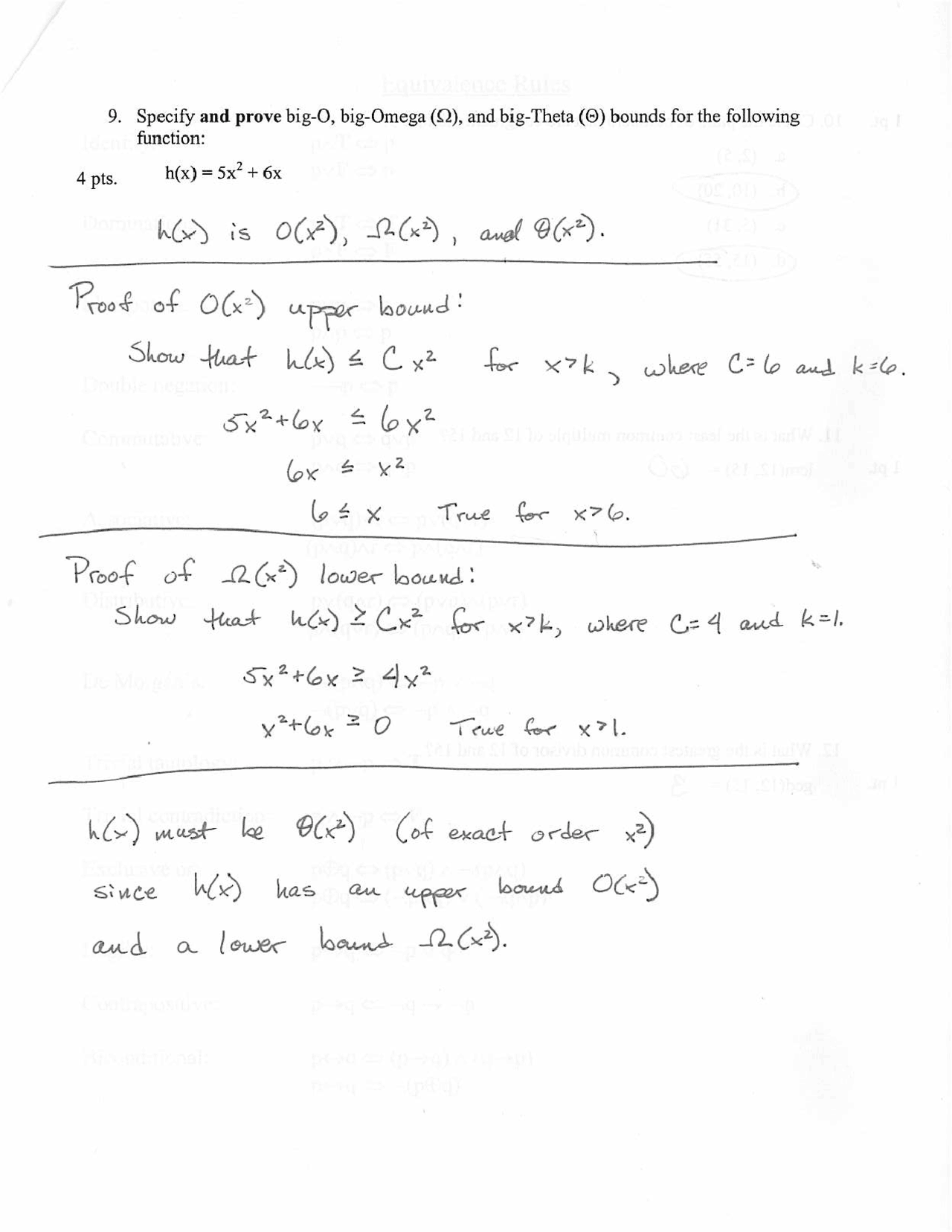 Midterm Questions With Solutions Discrete Structures Cs 381 Docsity