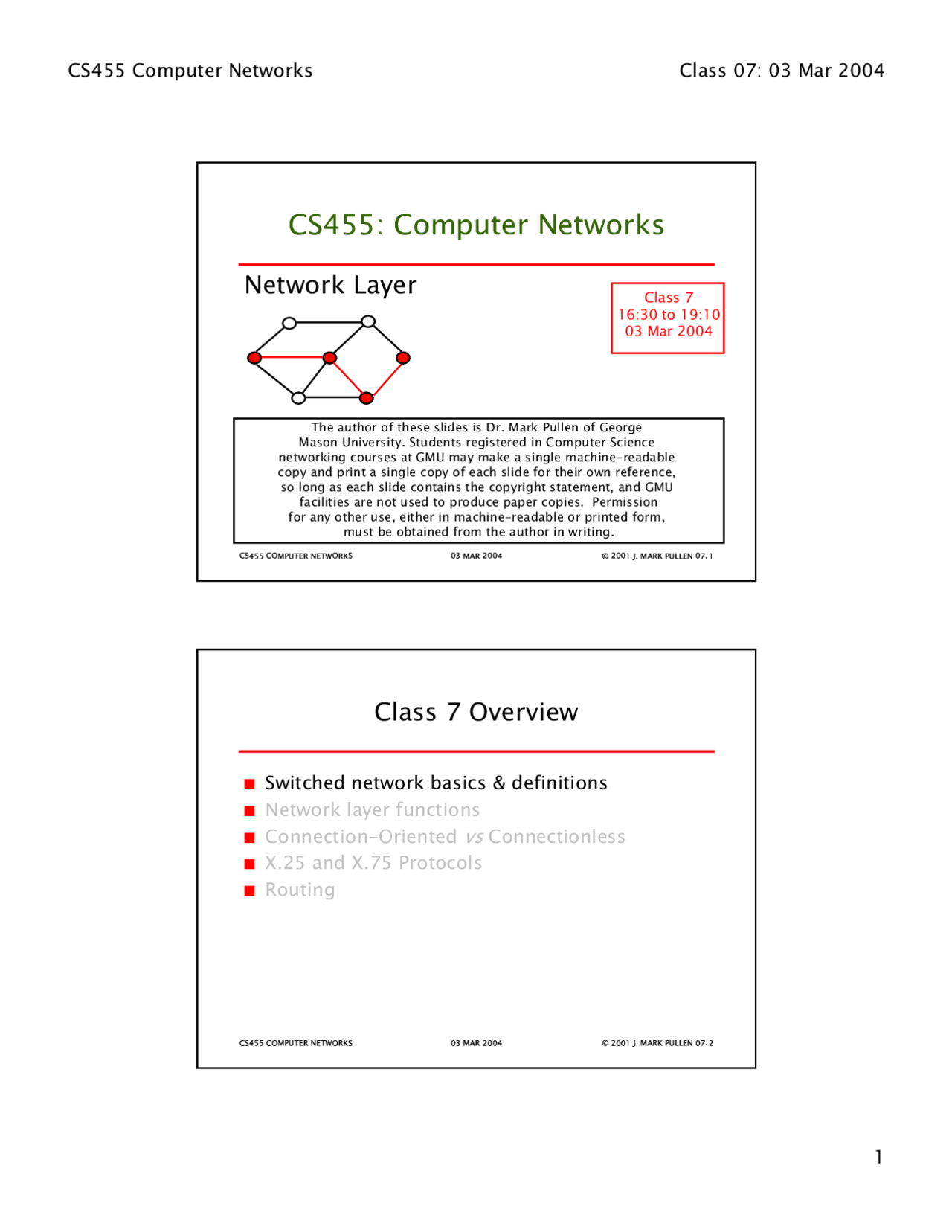 Iso Seven Layer Model Lecture Slides Cs 455 Docsity