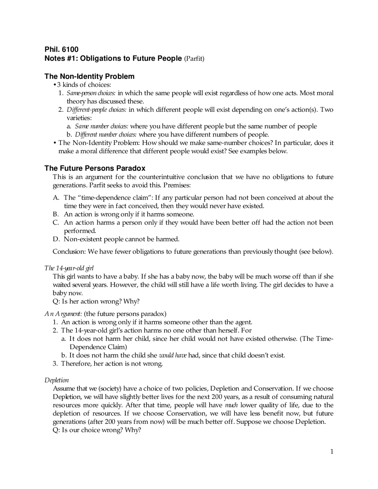 Combined Notes For Seminar In Ethics For Review Exam Phil 6100 Docsity