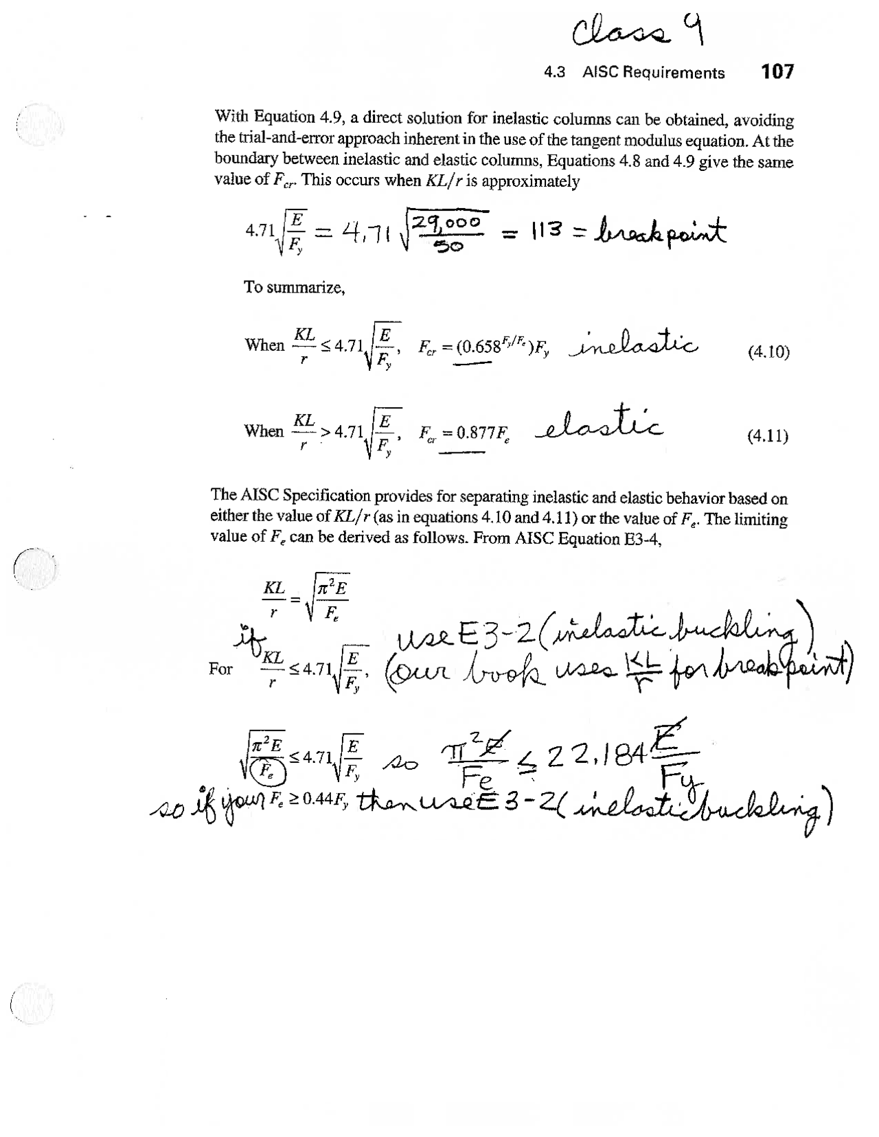 Aisc Requirements Compression Members Cven 446 Docsity