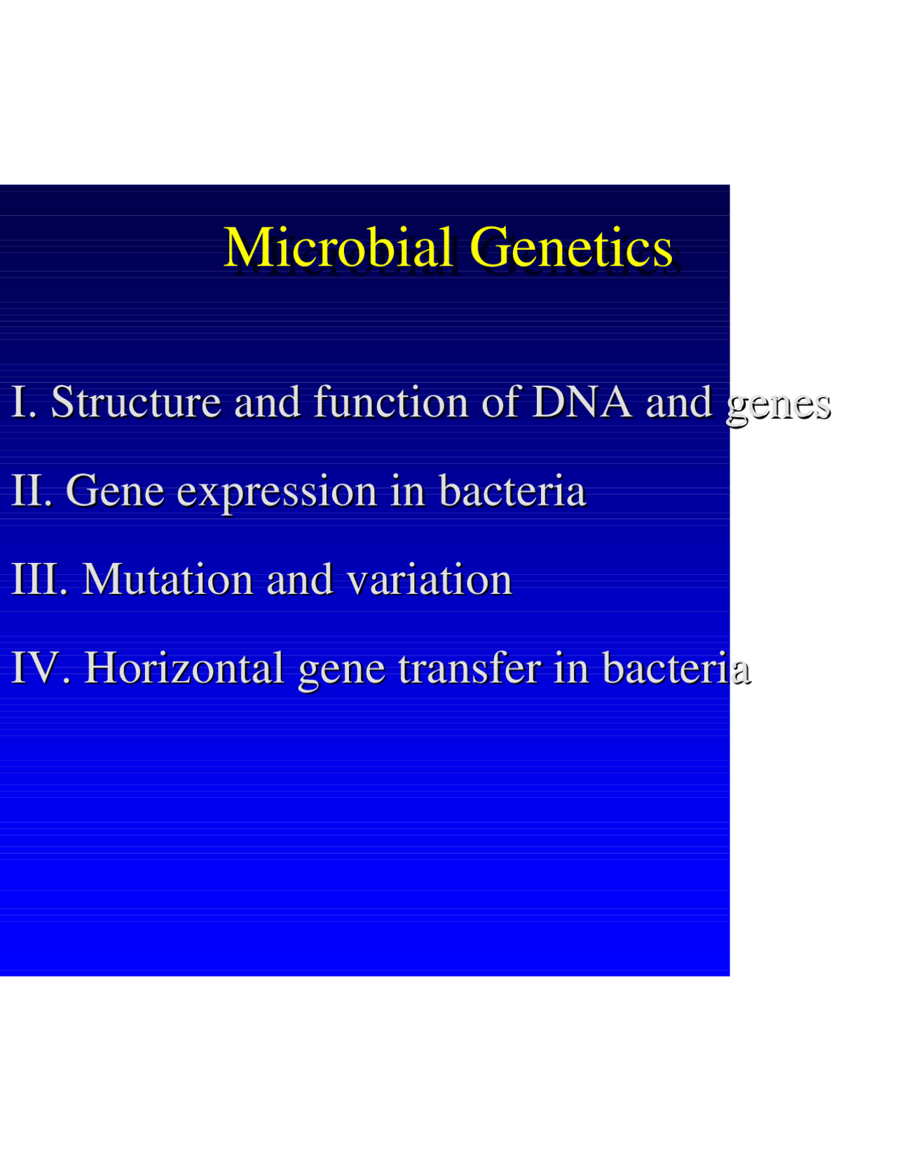 Microbial Genetics - Allied Health Microbiology | BIO 280 - Docsity