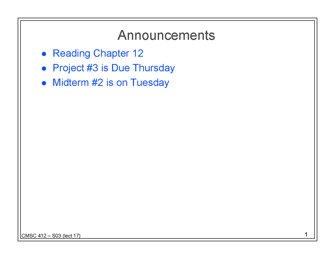 Free Space Management Lecture Notes Cmsc 412 Docsity