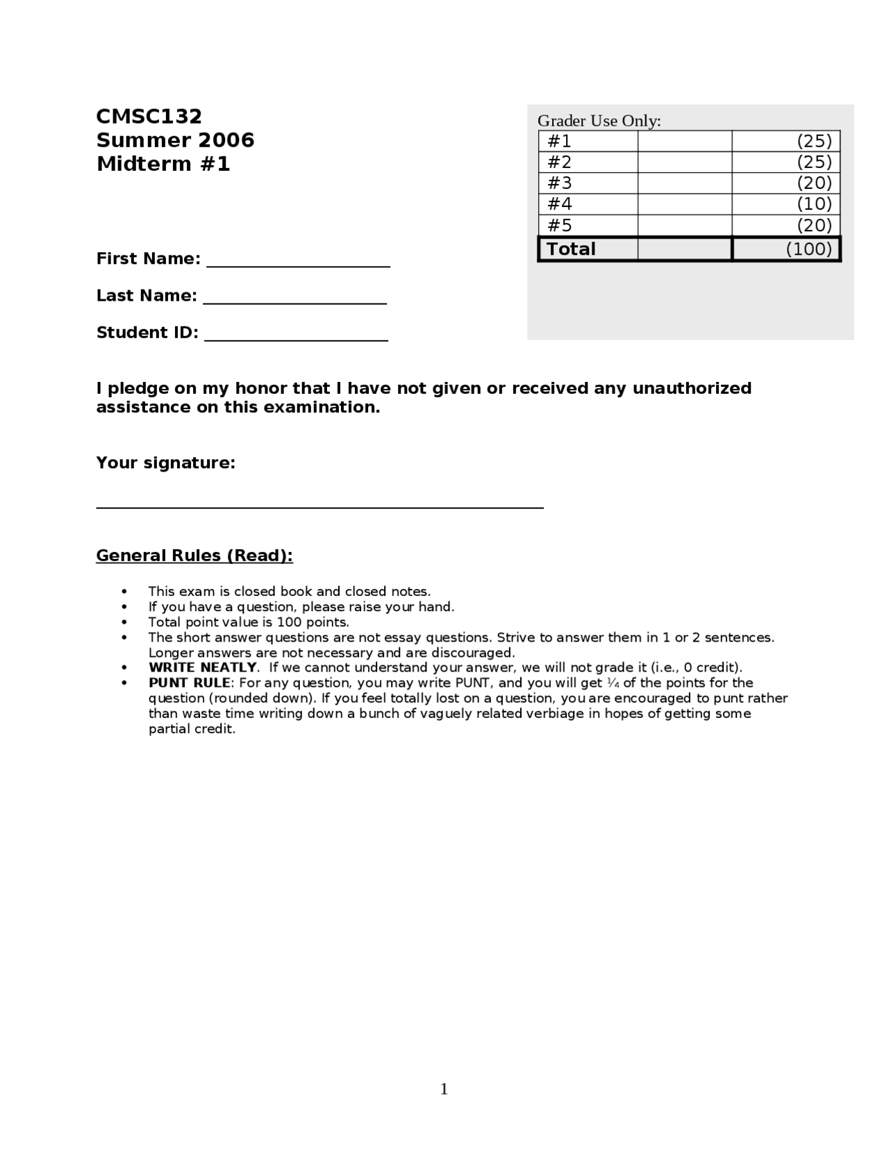 5 Problems of Object-Oriented Programming ll - Exam 2 | CMSC 132 ...