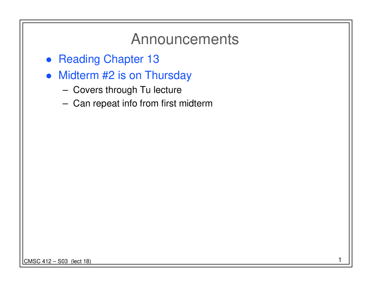 Lecture Slides on Log Structured File System - Operating Systems | CMSC ... Lecture Slides on Log Structured File System - Operating Systems | CMSC ...