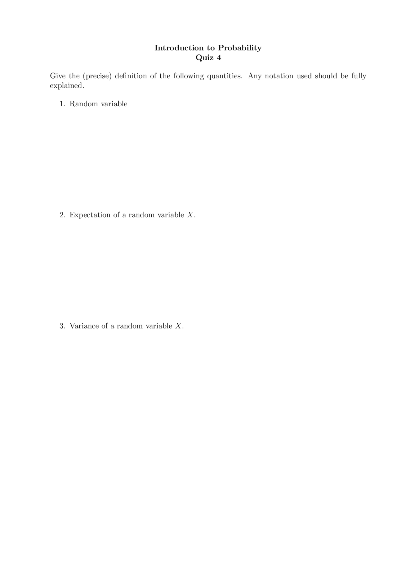 Practice Quiz 4 - Introduction to Probability Theory | MATH 4510 ...
