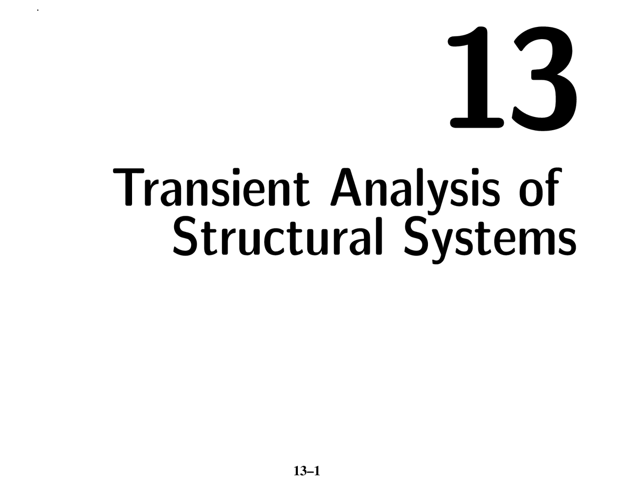 Transient Analysis Of Structural Systems Lecture Notes Asen 5022