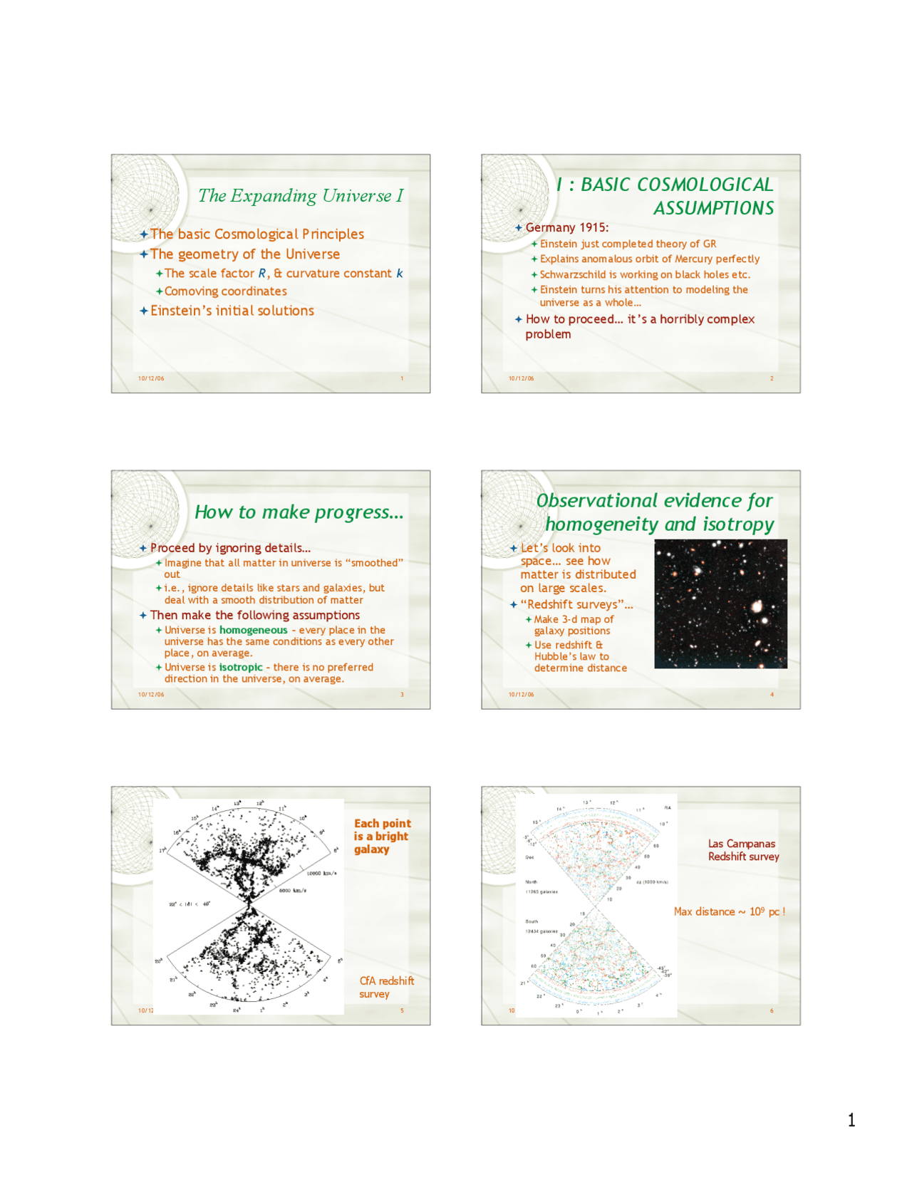 The Expanding Universe I Lecture Slides Astr 340 Docsity
