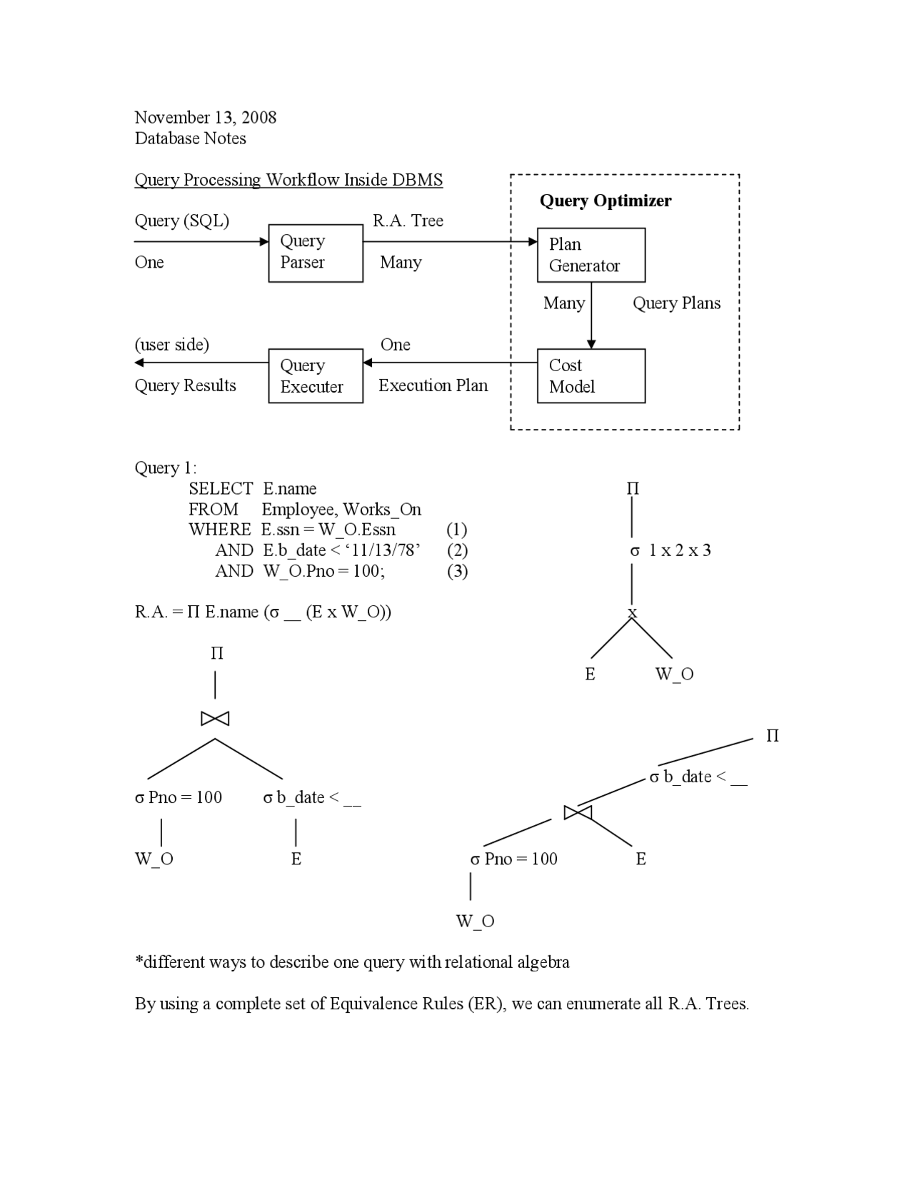 Database Notes Database Systems Eel 4852c Docsity