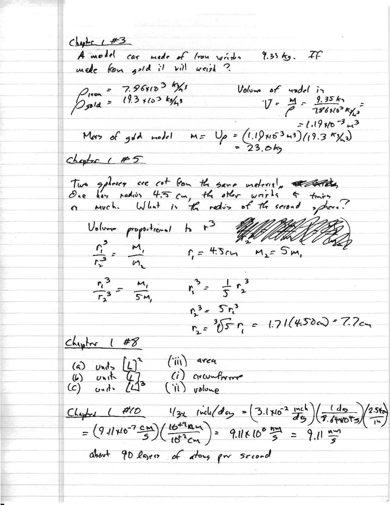 Principle of Physics - Hand Written Notes | PHYS 141 | Study notes ...