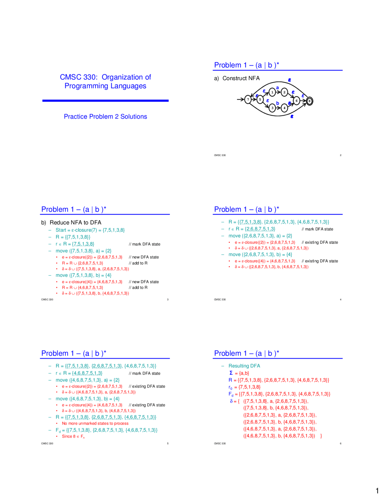 Practice Problem 2 Solution Organization Of Programming Languages