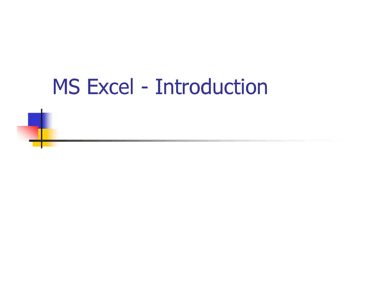 MS Excel: Introduction, Data Entry, Formula in Column and Charting ...