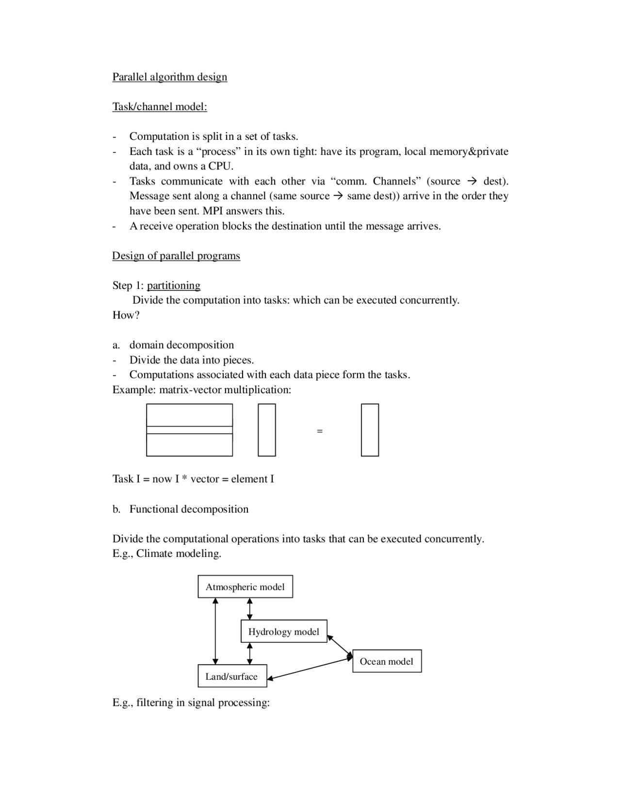 Notes on Parallel Algorithm Design | Parallel Computation | CS 4234 ...