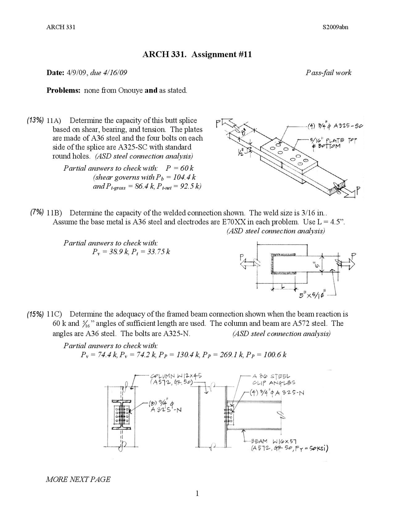 Assignment 11 With Solutions Elements Of Architecture Structures Arch 331 Docsity