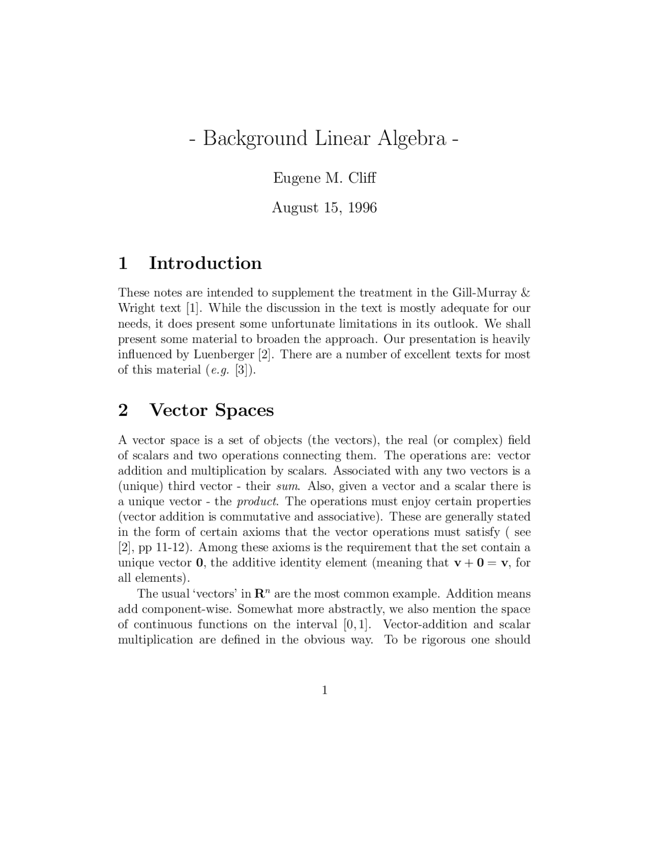 Background Linear Algebra Optimization Techniques Aoe 5244 Docsity