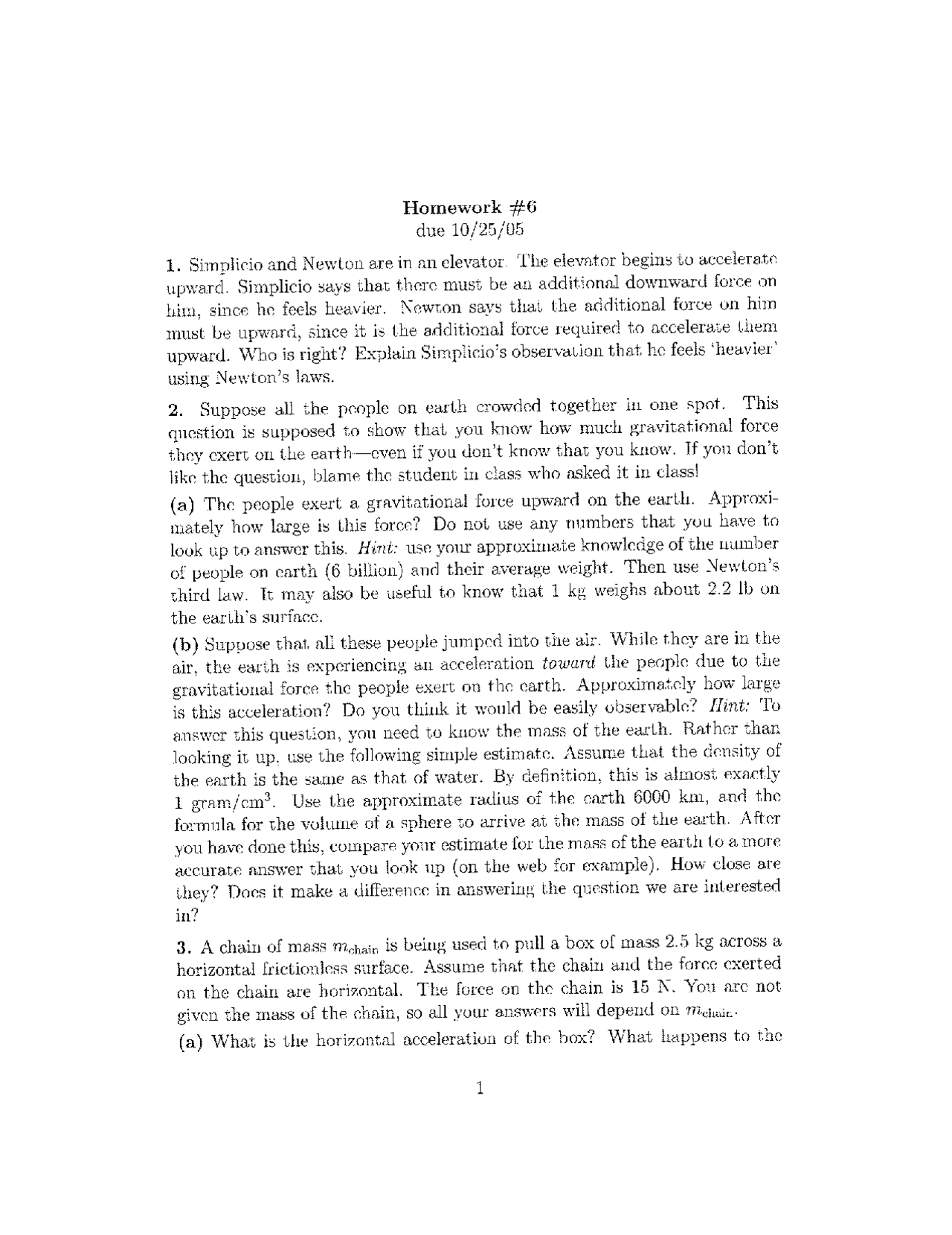 Assignment 6 Contemporary Physics Phys 101 Docsity