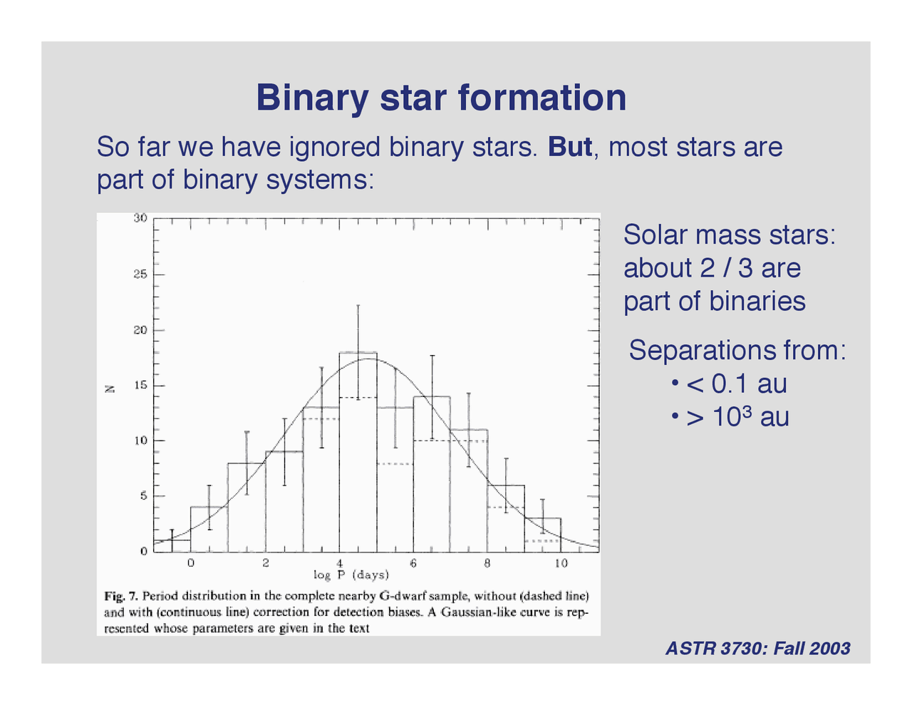 Lecture Slides On Binary Star Formation Astr 3730 Docsity